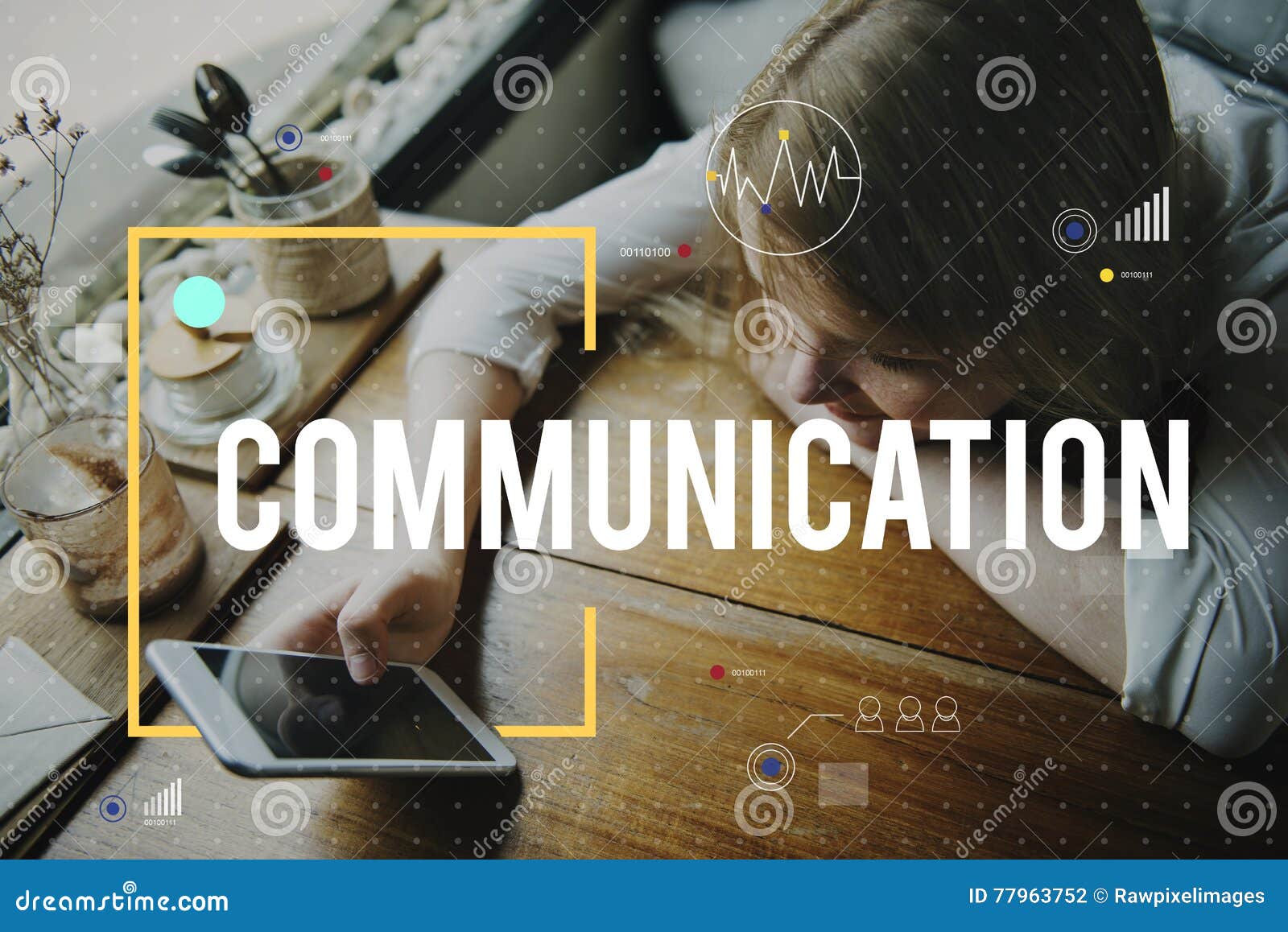 Mobile Communication Device Gadget Concept Stock Photo - Image of media ...