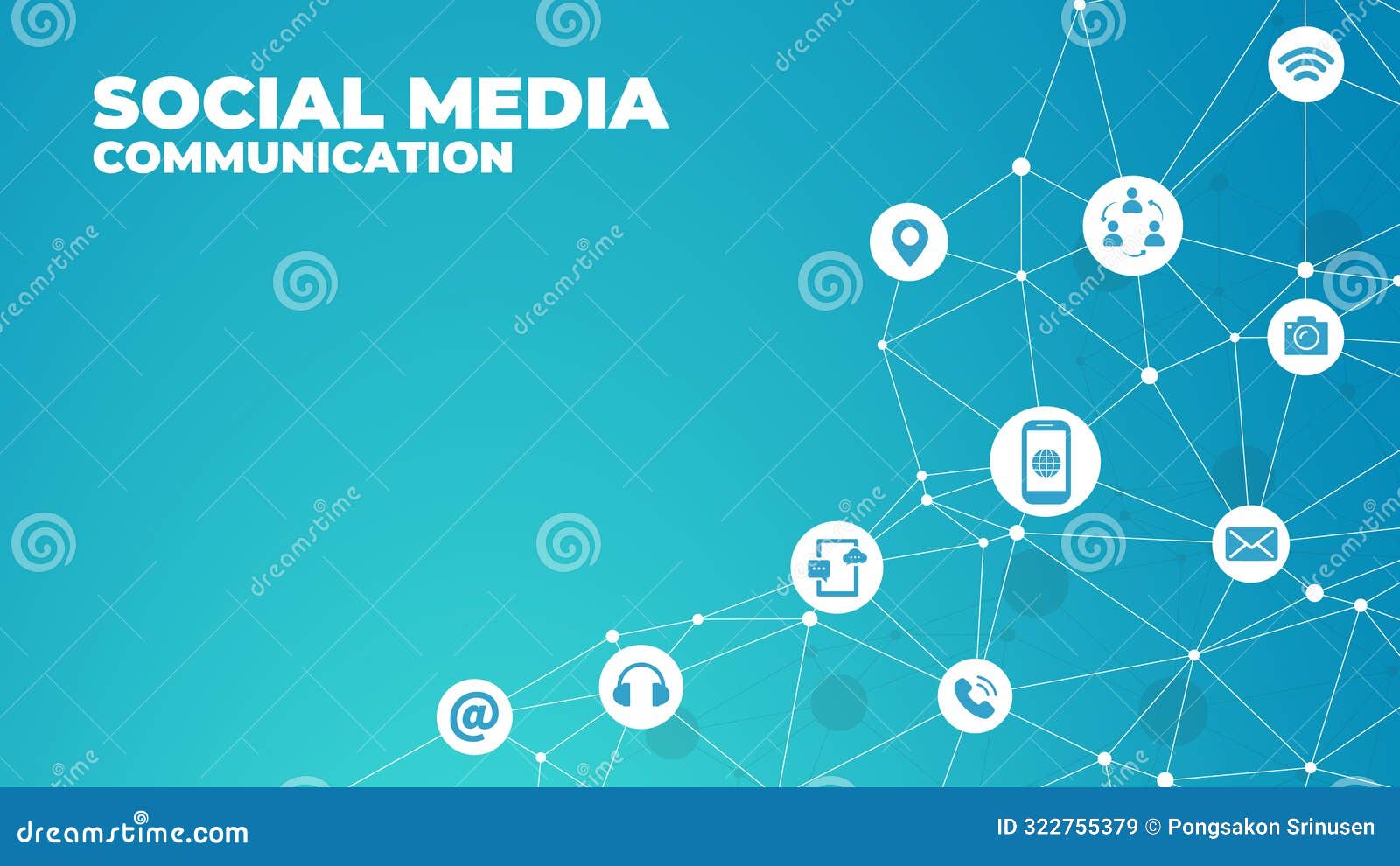 Mobile Communication. Vector Illustration Stock Vector - Illustration ...