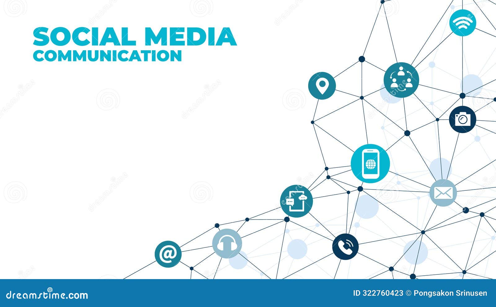 Mobile Communication Vector Illustration. Stock Vector - Illustration ...