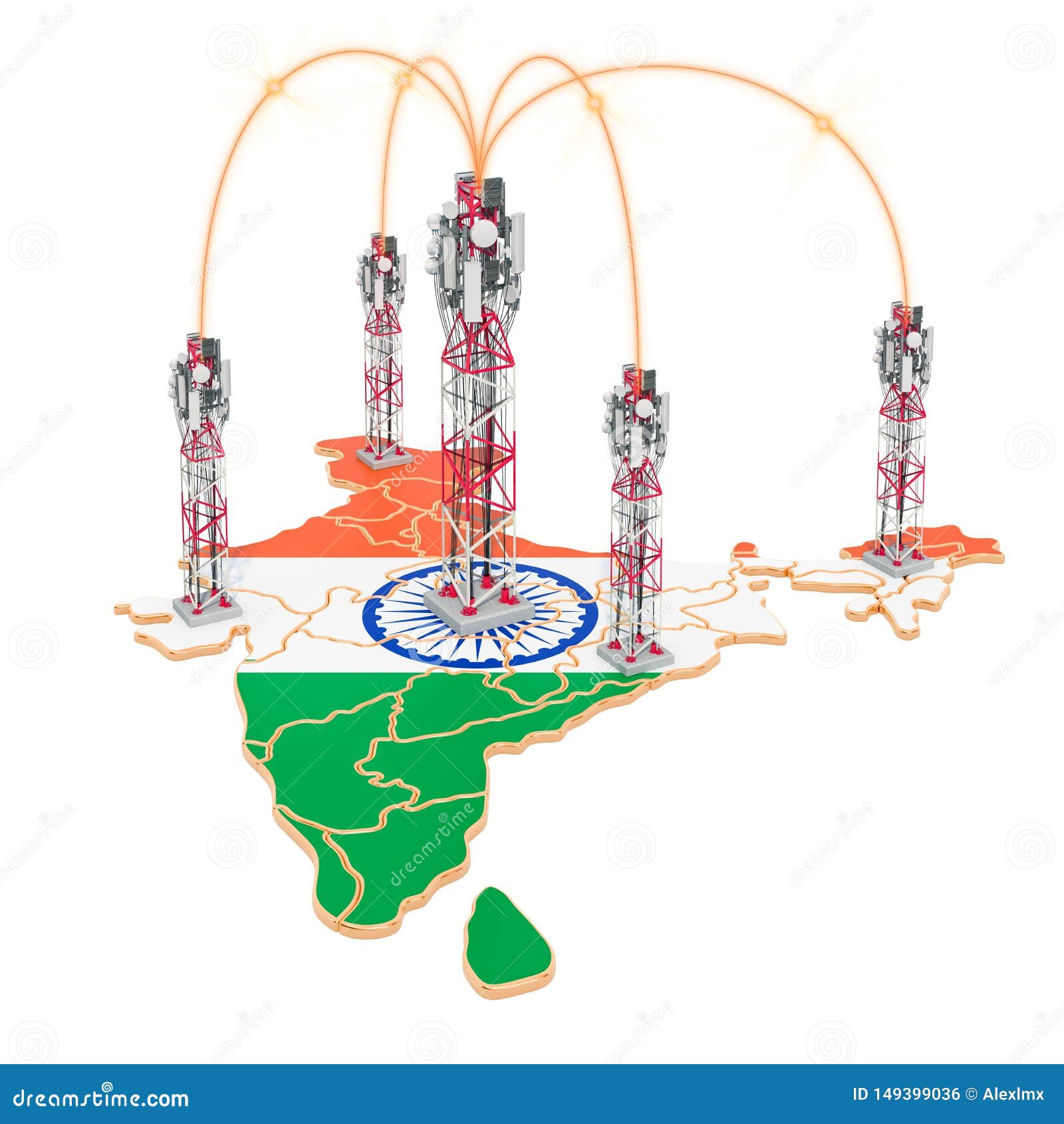 Communications Towers Royalty-Free Cartoon | CartoonDealer.com #9421580