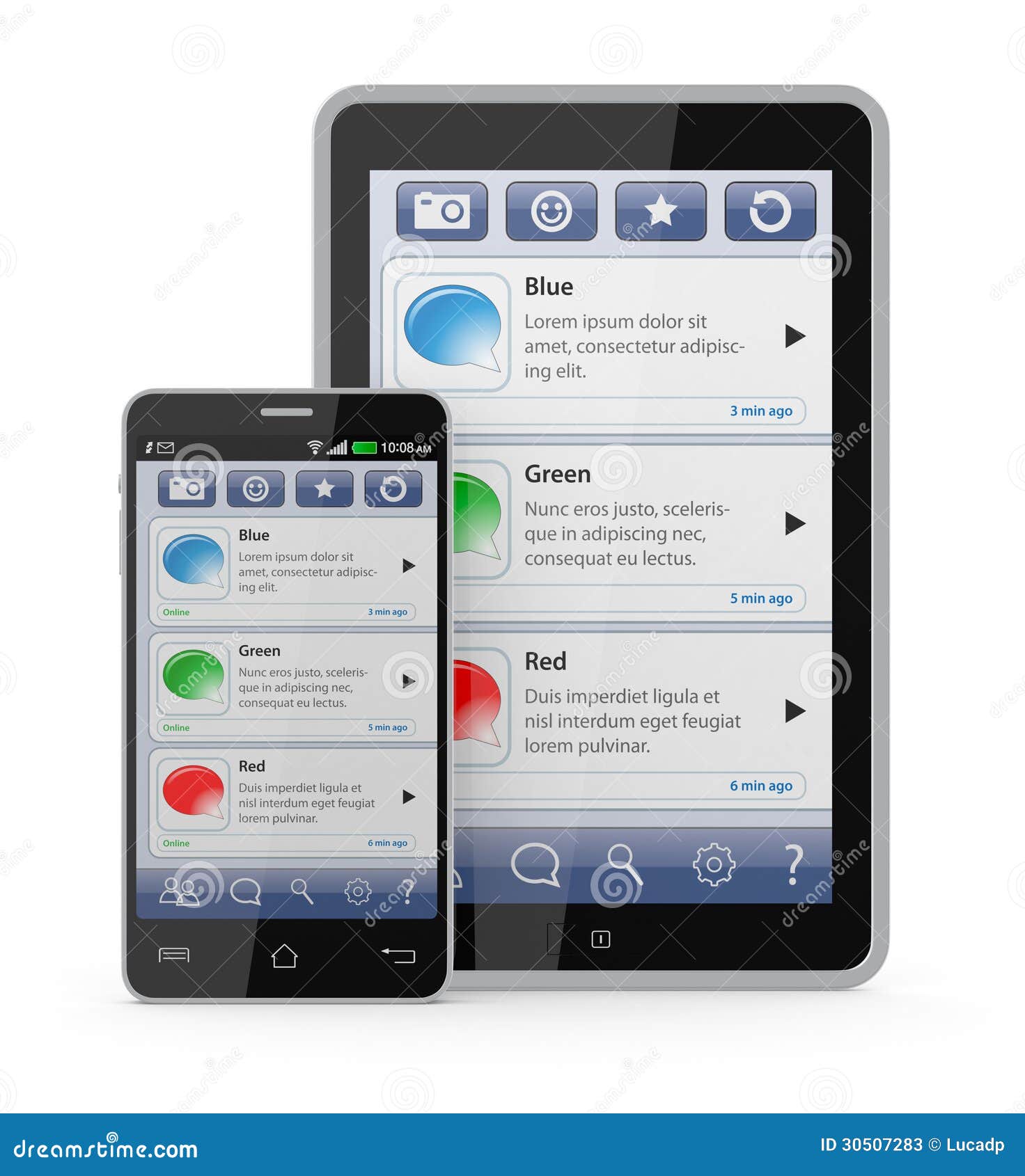 Mobile communications stock illustration. Illustration of contact ...