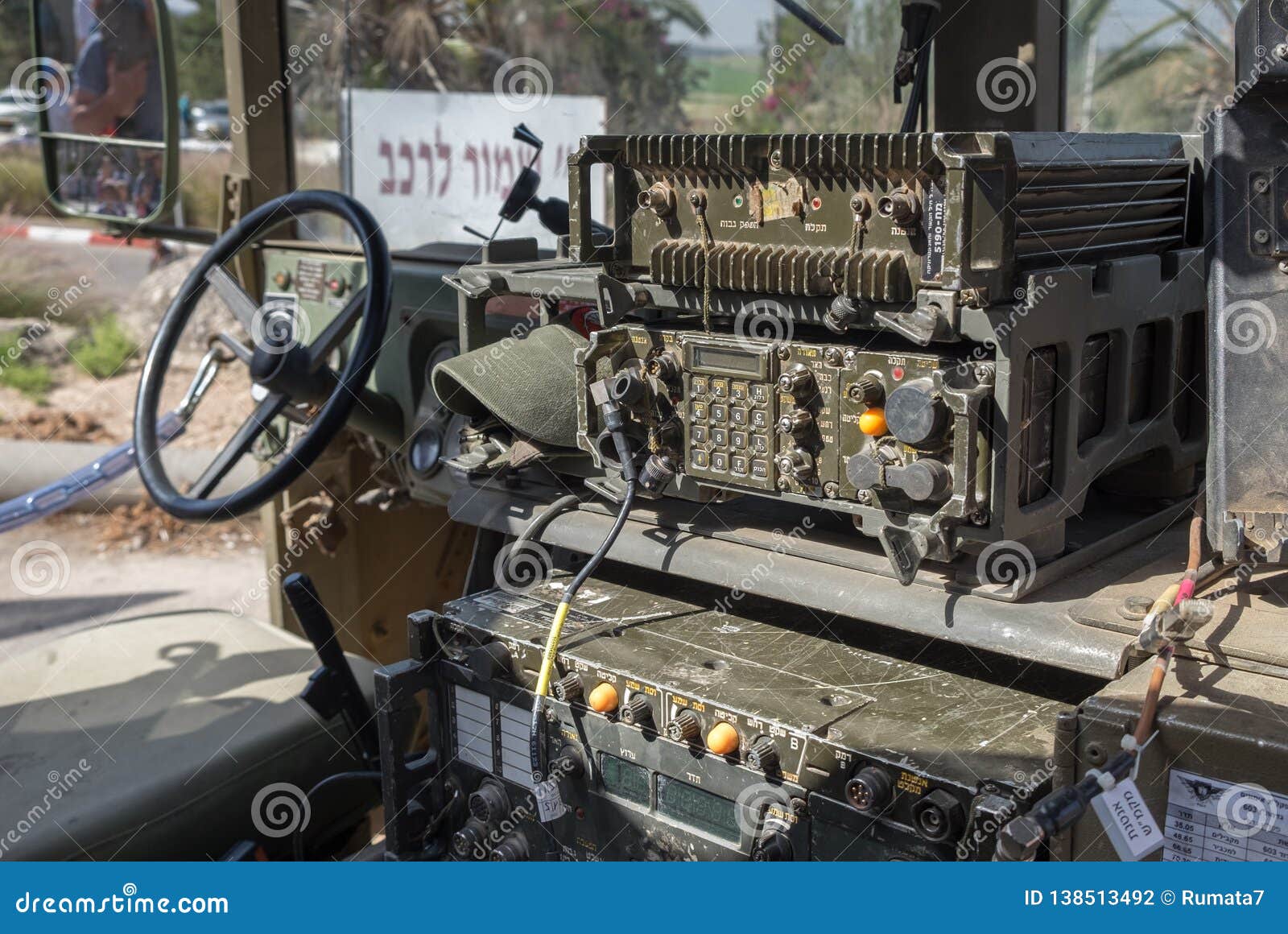 Mobile Communications Unit Inside a Military Jeep Editorial Photography ...