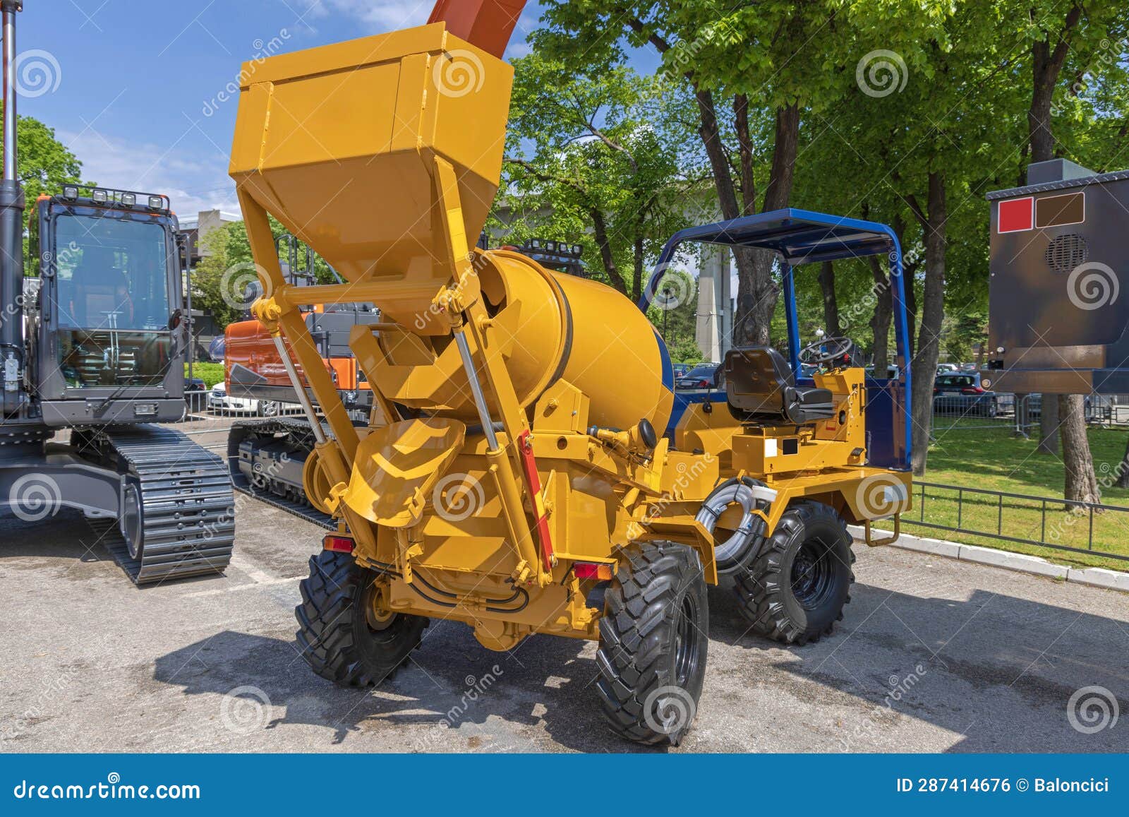 Mobile Concrete Mixer stock photo. Image of europe, 2022 - 287414676