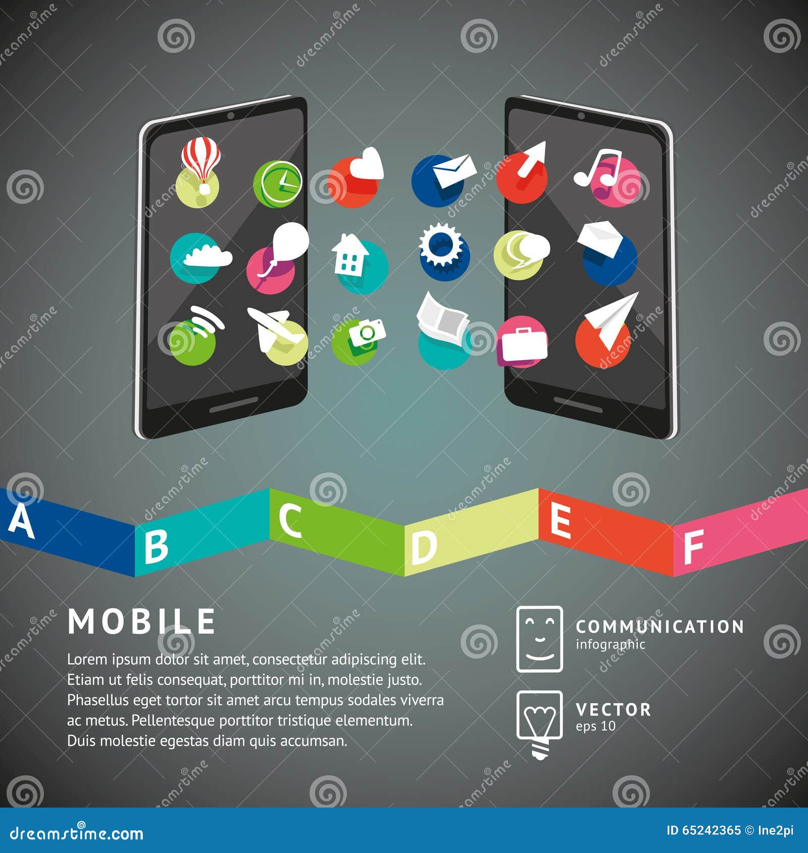 Mobile connection stock vector. Illustration of global - 65242365