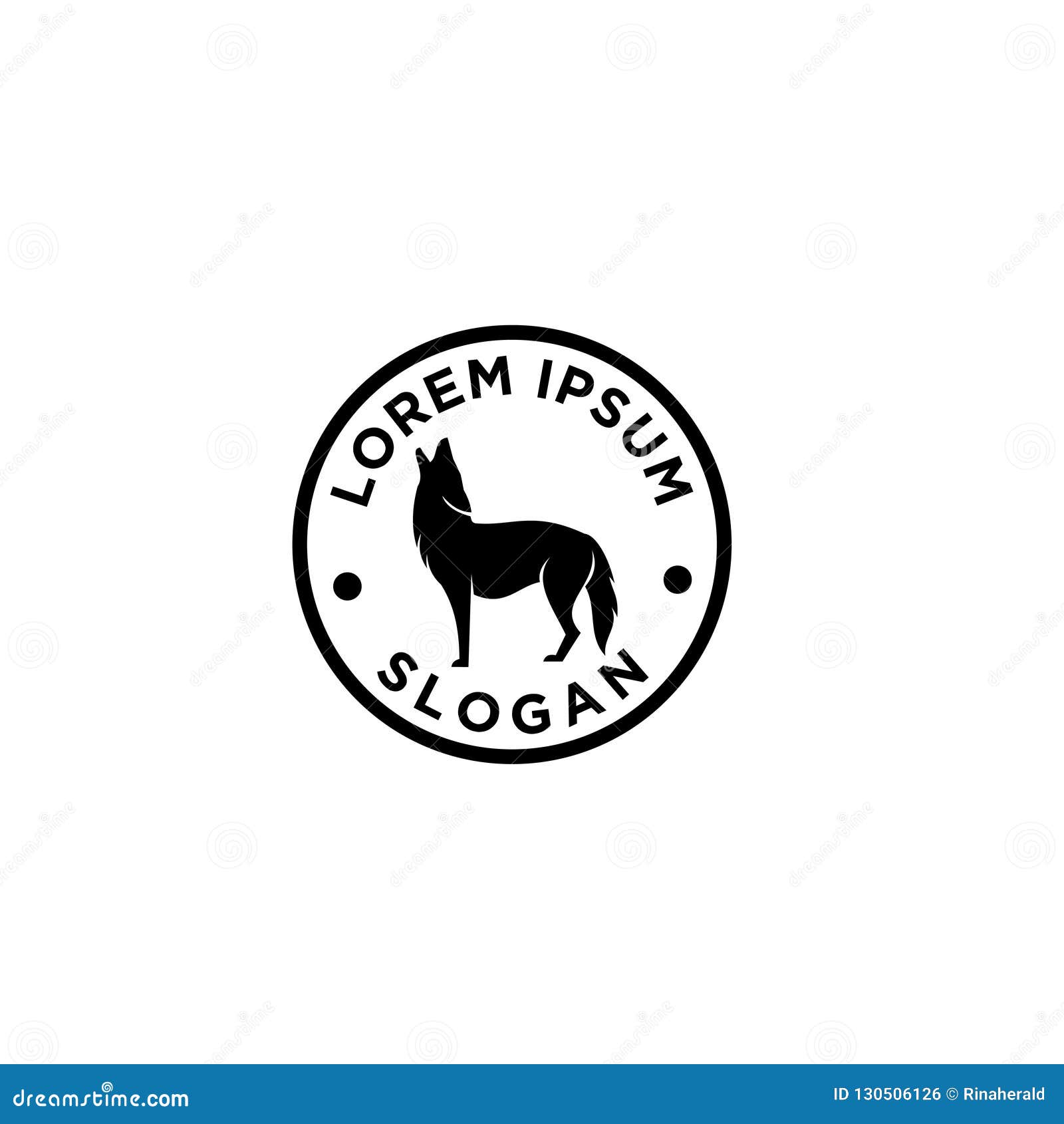 Coyote Logo Icon Designs Vector Stock Illustration - Illustration of ...