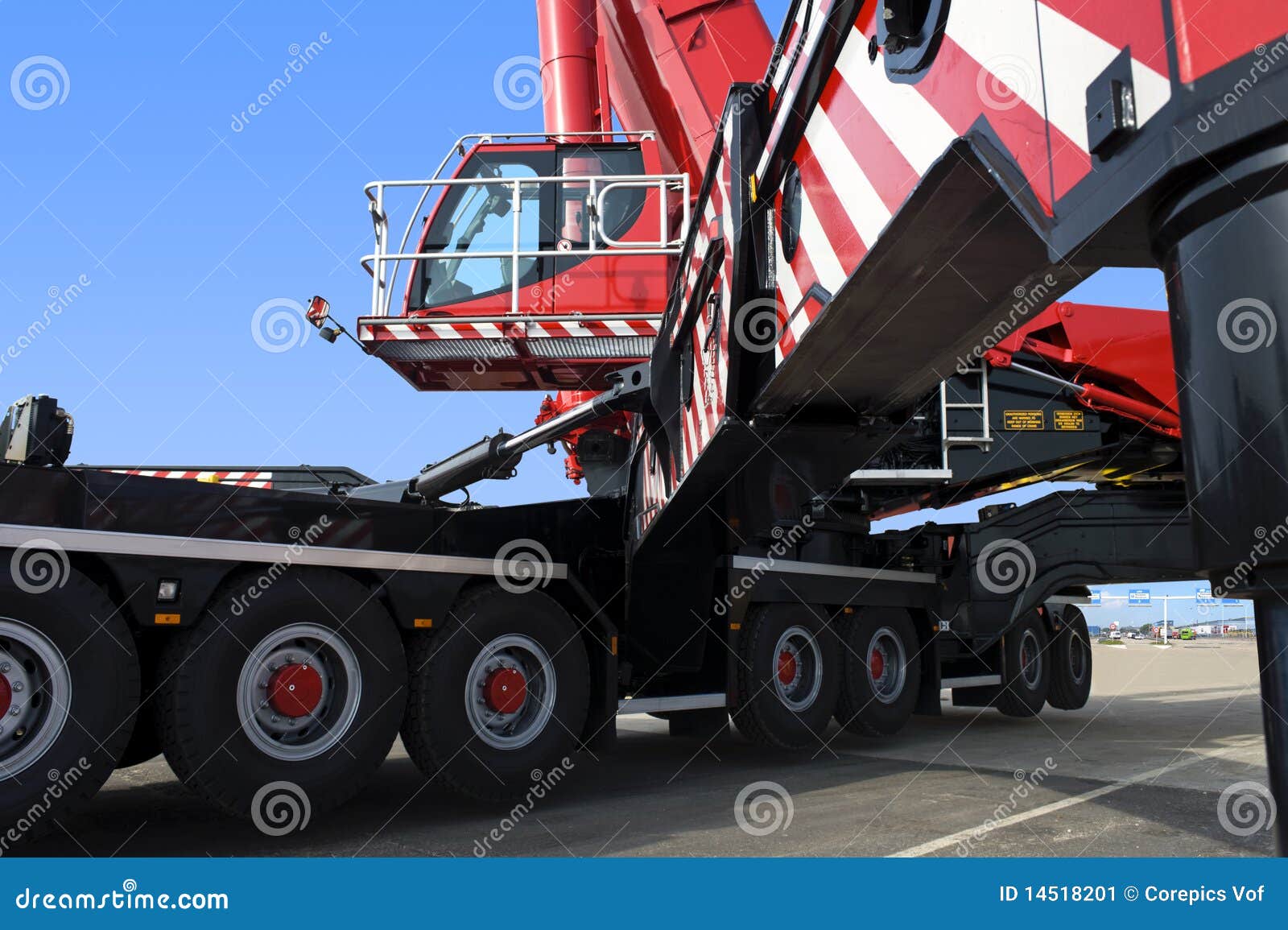 Mobile crane stock image. Image of shiny, sunny, steel - 14518201