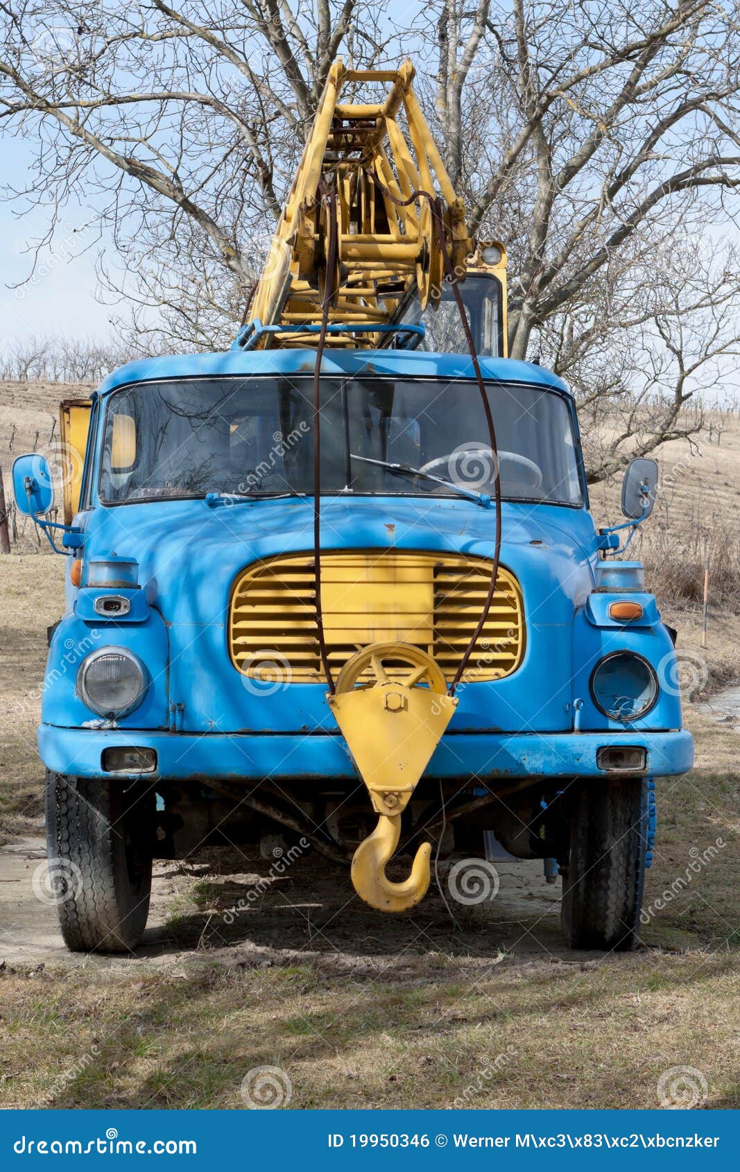 Mobile crane stock photo. Image of yellow, rope, crane - 19950346