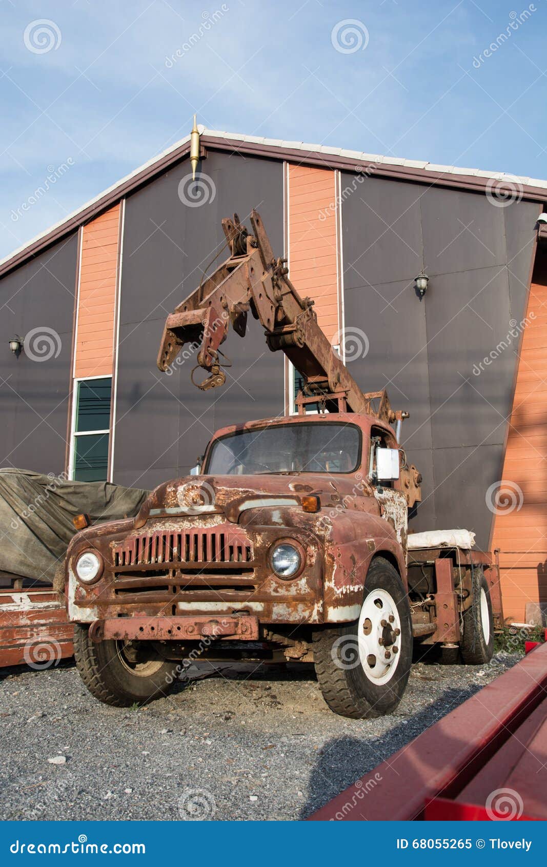 Mobile crane stock image. Image of hook, machinery, activity - 68055265