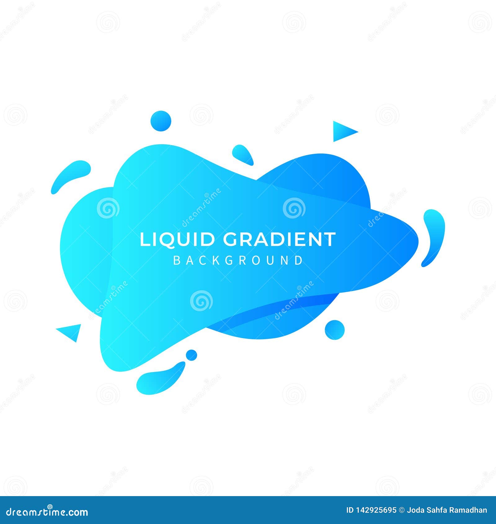 Blue Liquid Gradient Background Stock Illustration - Illustration of ...