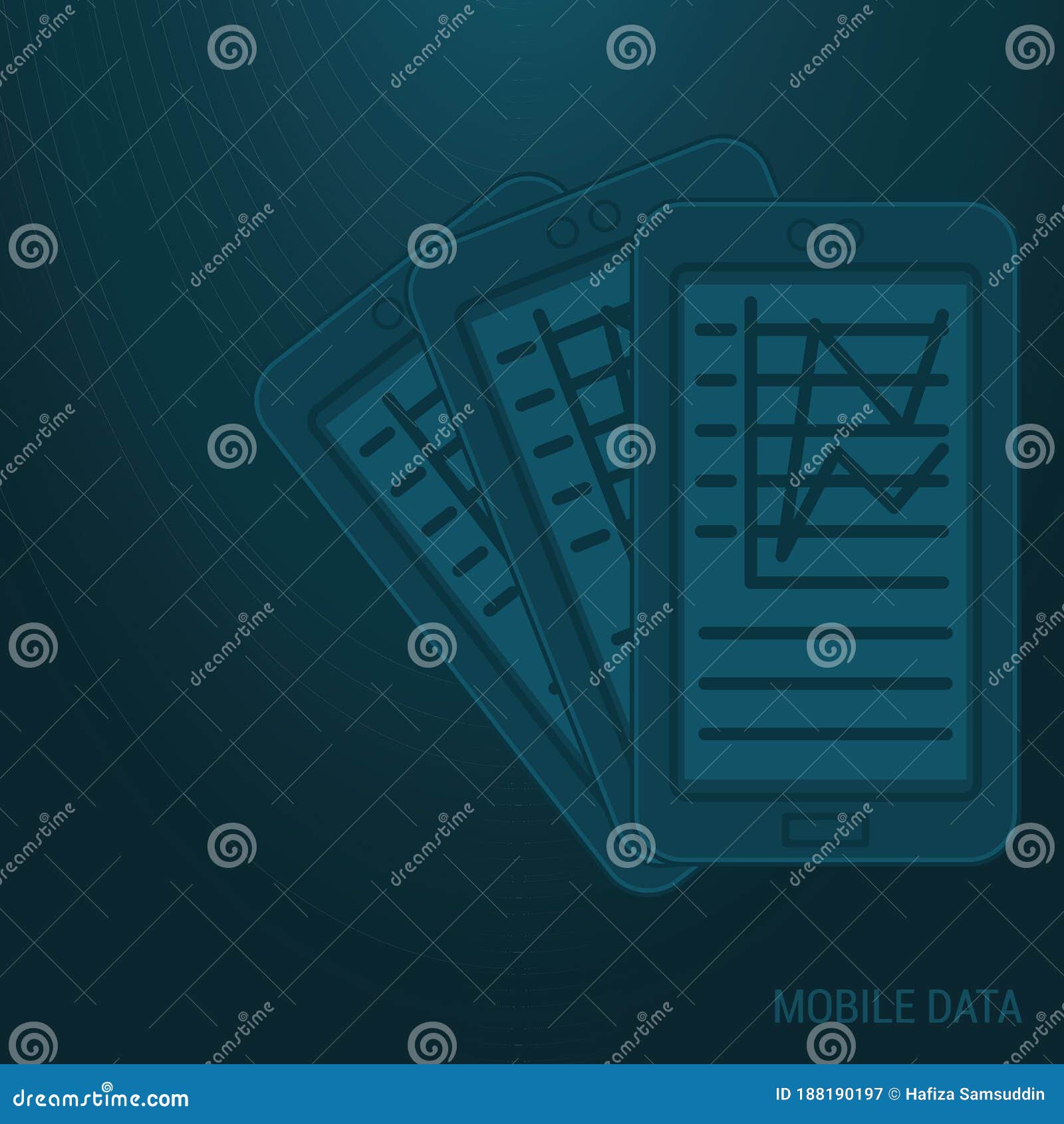 Mobile Data Background. Vector Illustration Decorative Design Stock ...