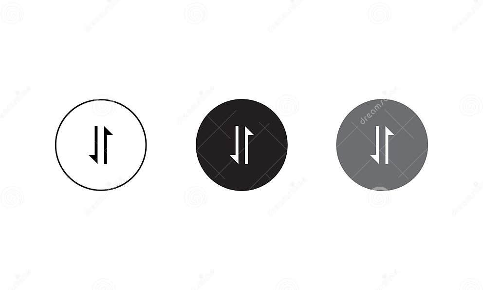 Mobile Data Button Icon Vector. Internet UI Symbols Stock Vector ...