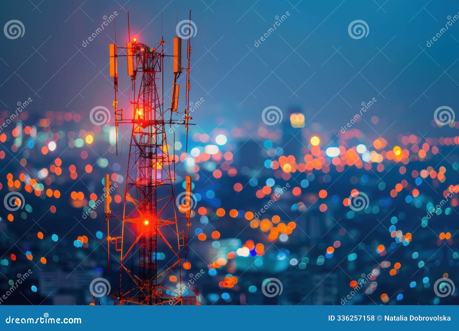 Mobile Data Network Concept with Futuristic Wireless Technology and ...