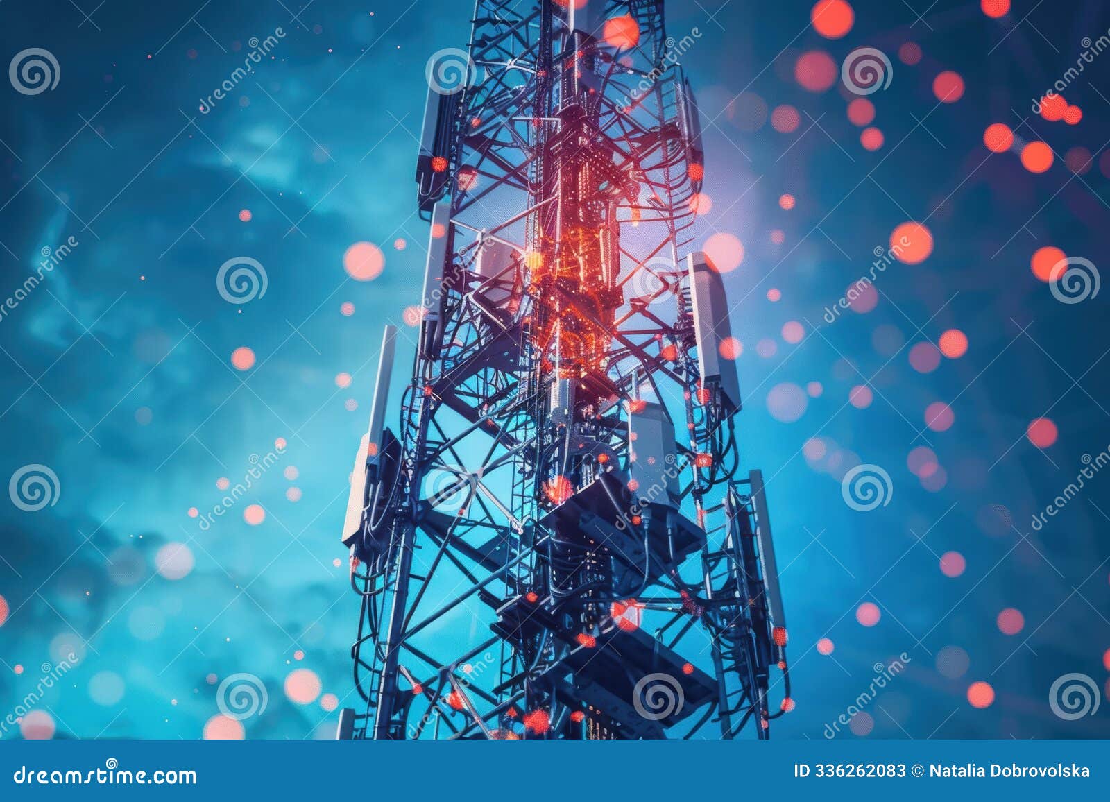 Mobile Data Network Concept with Futuristic Wireless Technology and ...