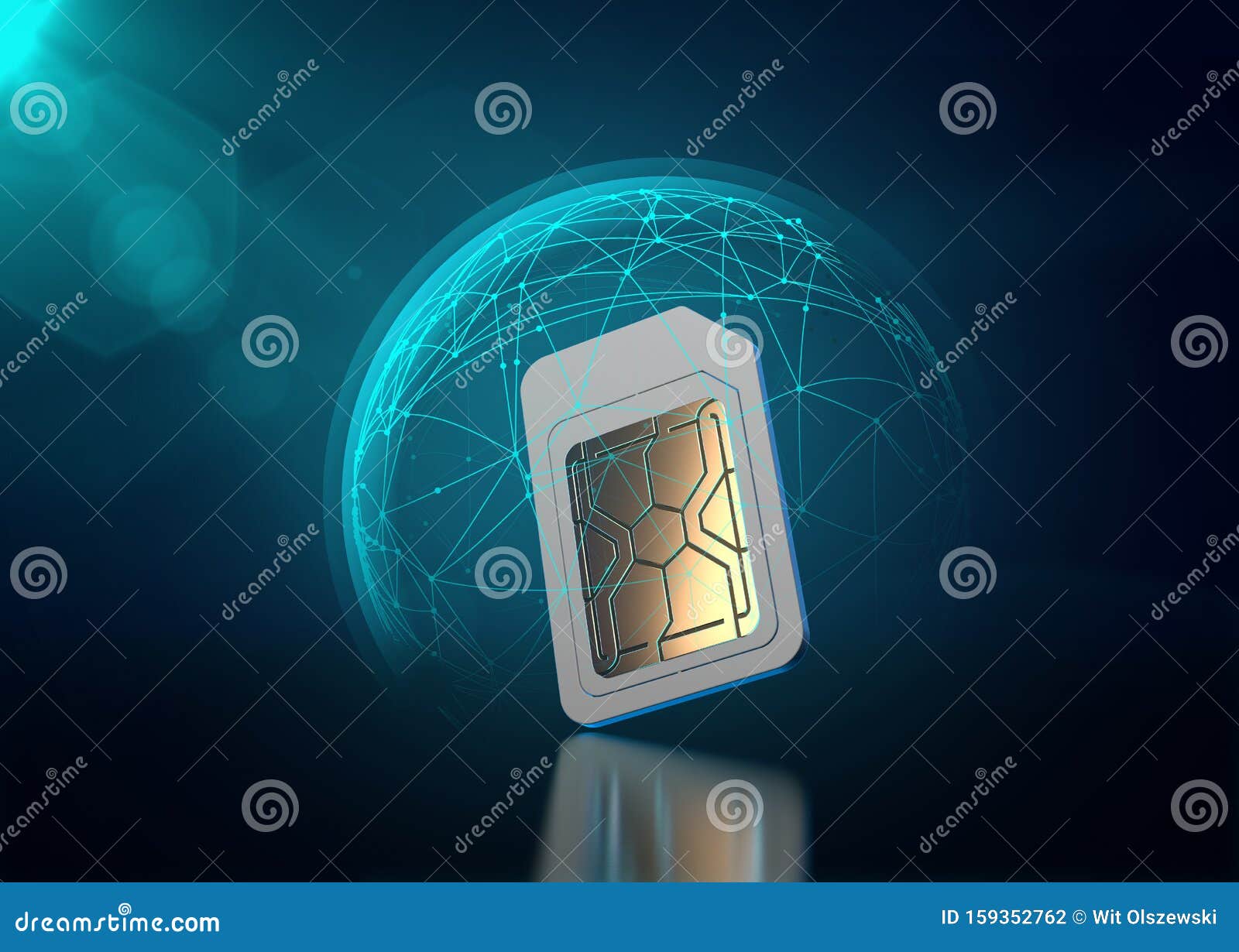 Mobile Data Protected with Blue Force Field Like Shield Around Sim Card ...