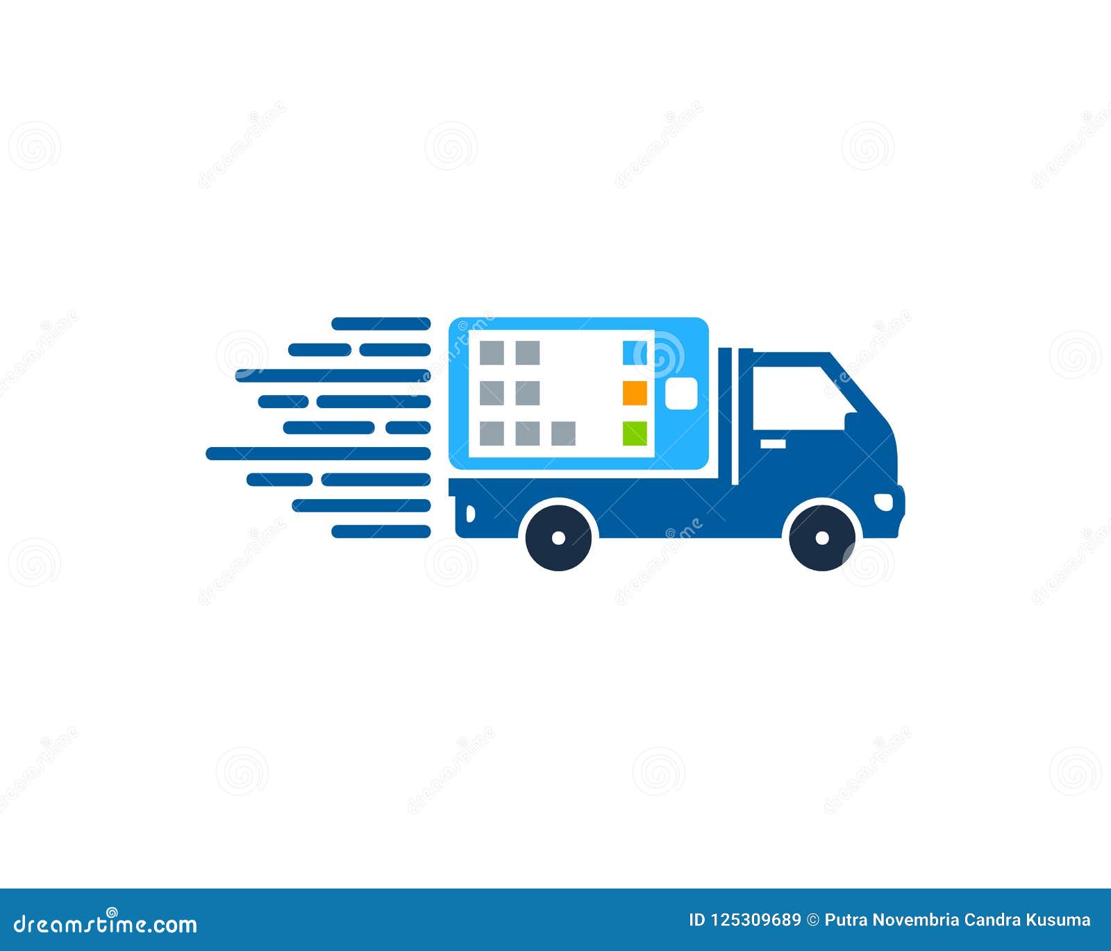 Mobile Delivery Logo Icon Design Stock Vector - Illustration of ...