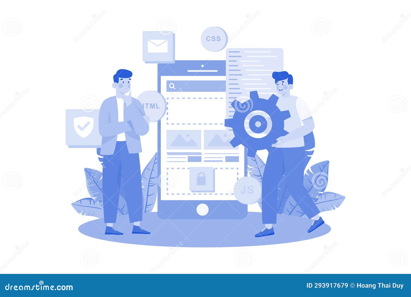 Mobile Designer Creating User-friendly App Interfaces Stock Vector ... Mobile Designer Creating User-friendly App Interfaces Stock Vector ...