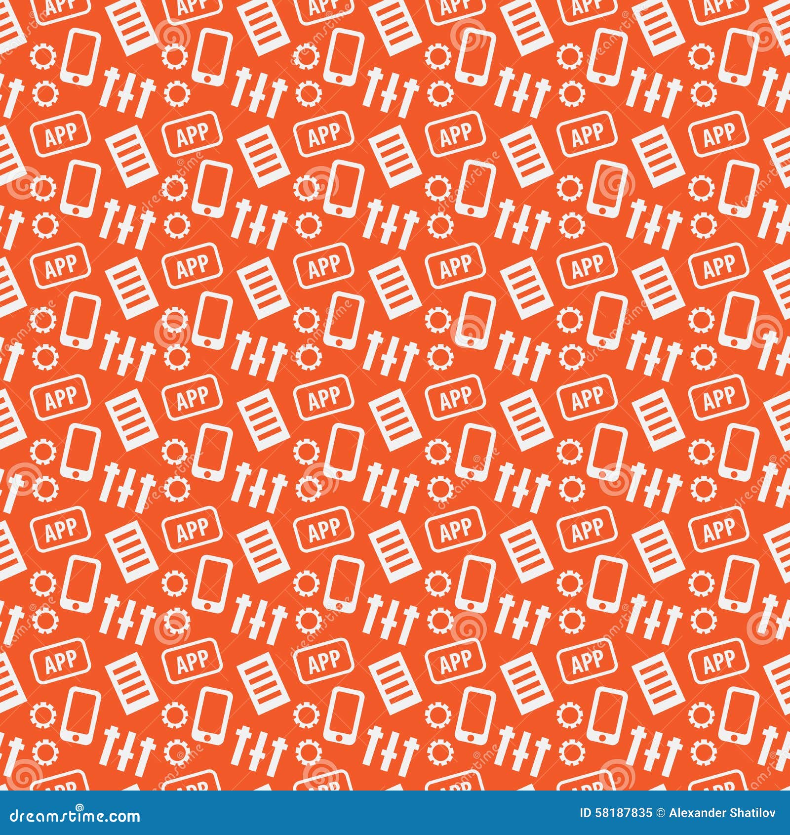Mobile App Developer Line Icons Collection Application Development Design Innovation Coding