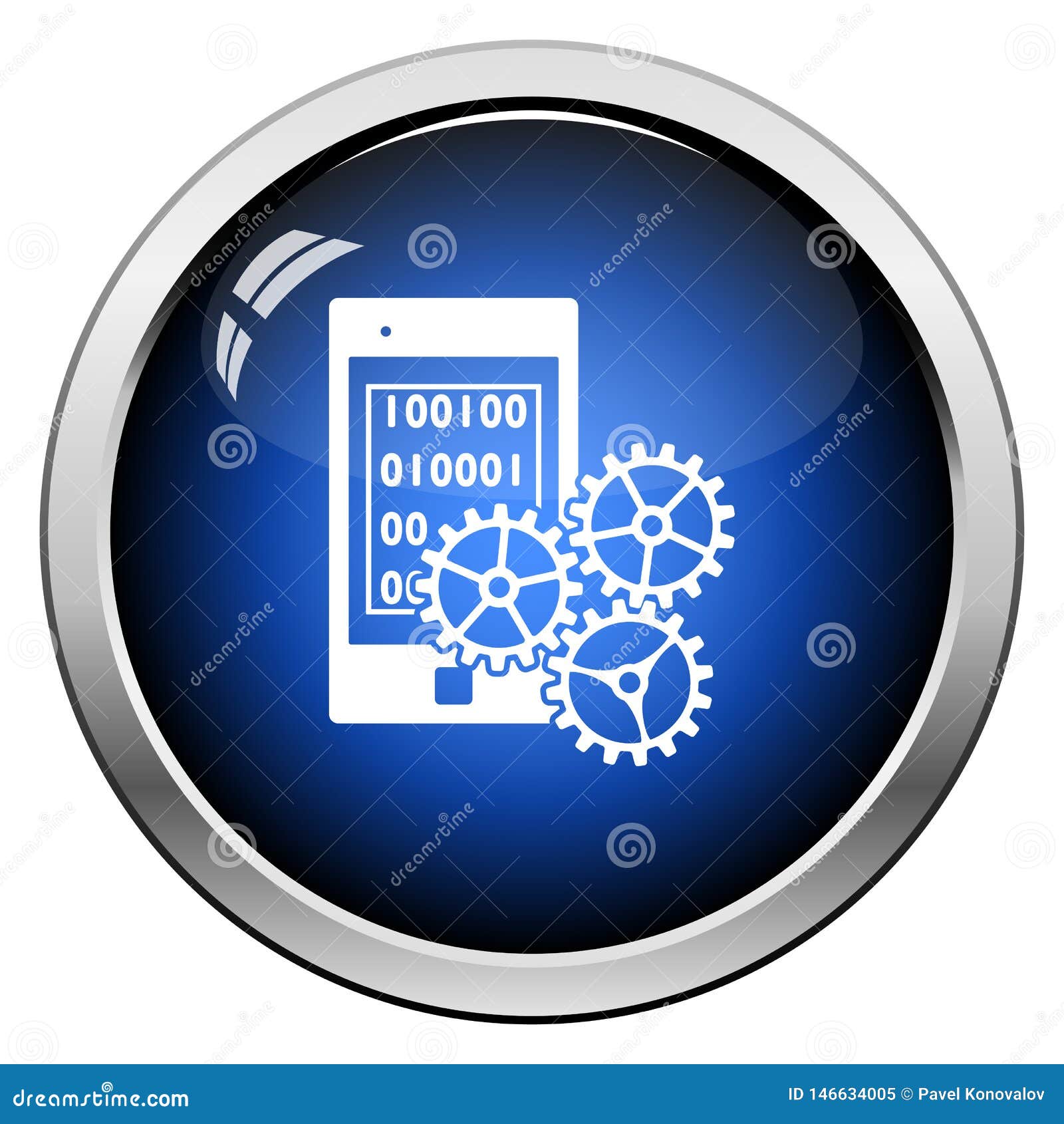 Mobile Development Icon stock vector. Illustration of service - 146634005