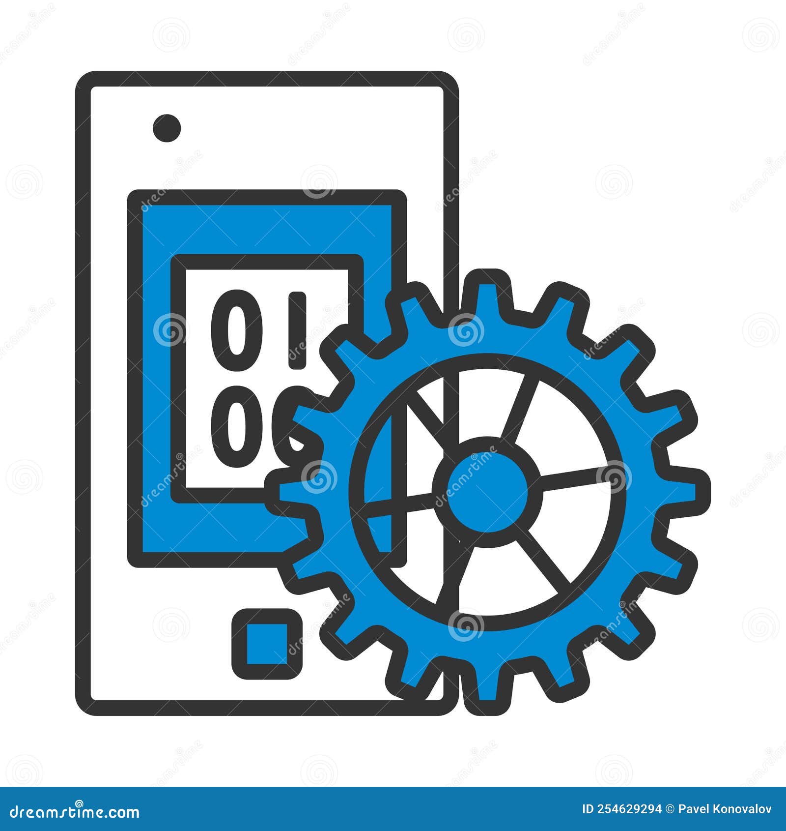 Mobile Development Icon stock vector. Illustration of business - 254629294
