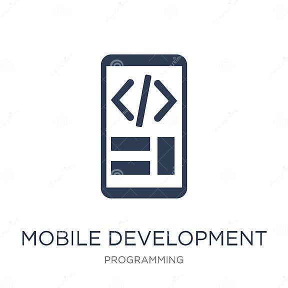 Mobile Development Icon. Trendy Flat Vector Mobile Development I Stock ...