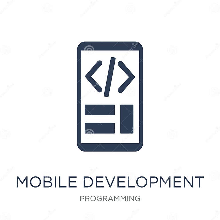 Mobile Development Icon. Trendy Flat Vector Mobile Development I Stock ...