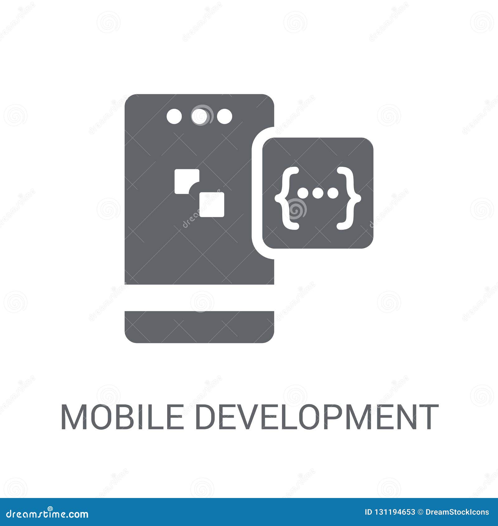 Mobile Development Icon. Trendy Mobile Development Logo Concept Stock ...