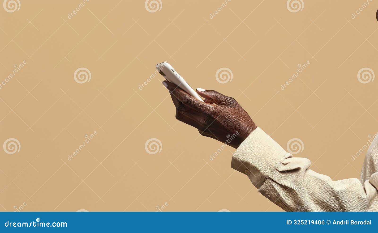 Mobile Device in Hand of Gen-Z Individual. Stock Illustration ...