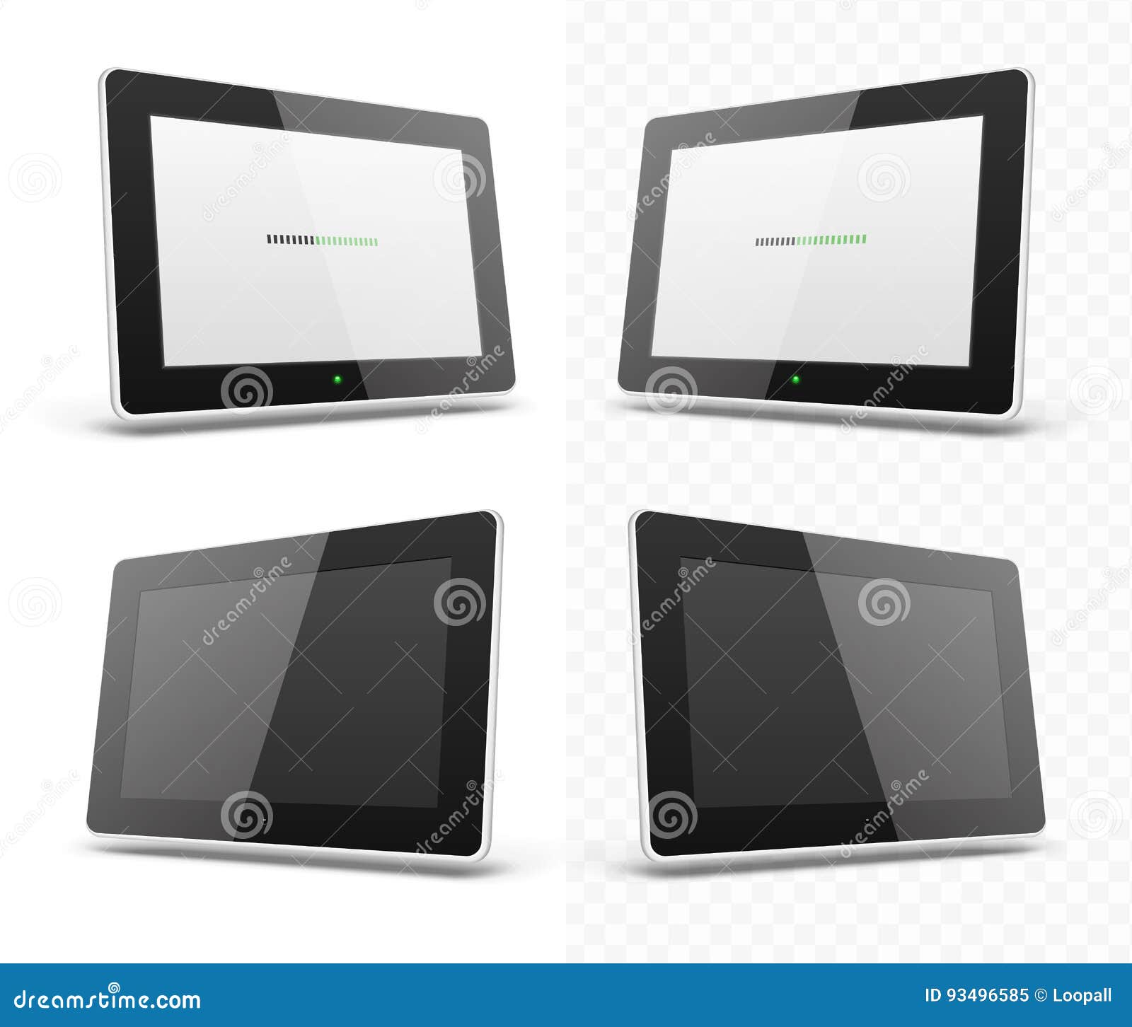 Mobile Device Hd Tablet Screen Template Stock Vector - Illustration of ...