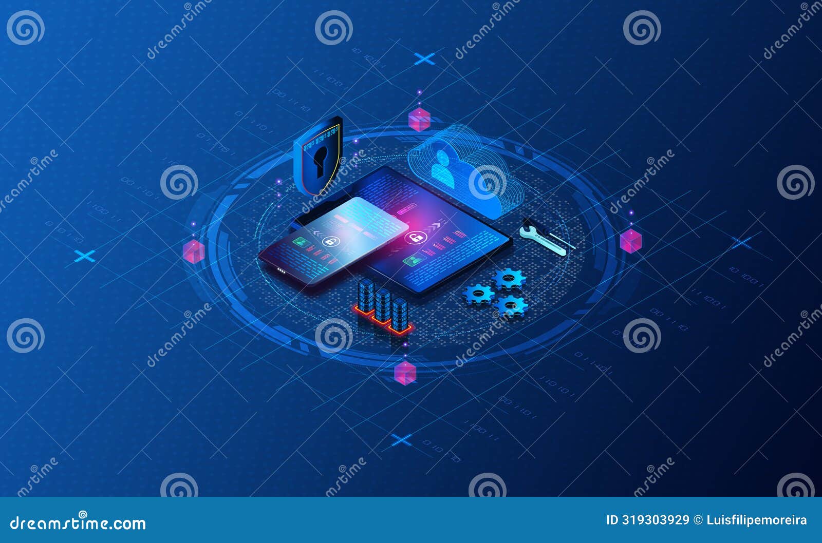 Mobile Device Management Concept - MDM - 3D Illustration Stock ... Mobile Device Management Concept - MDM - 3D Illustration Stock ...