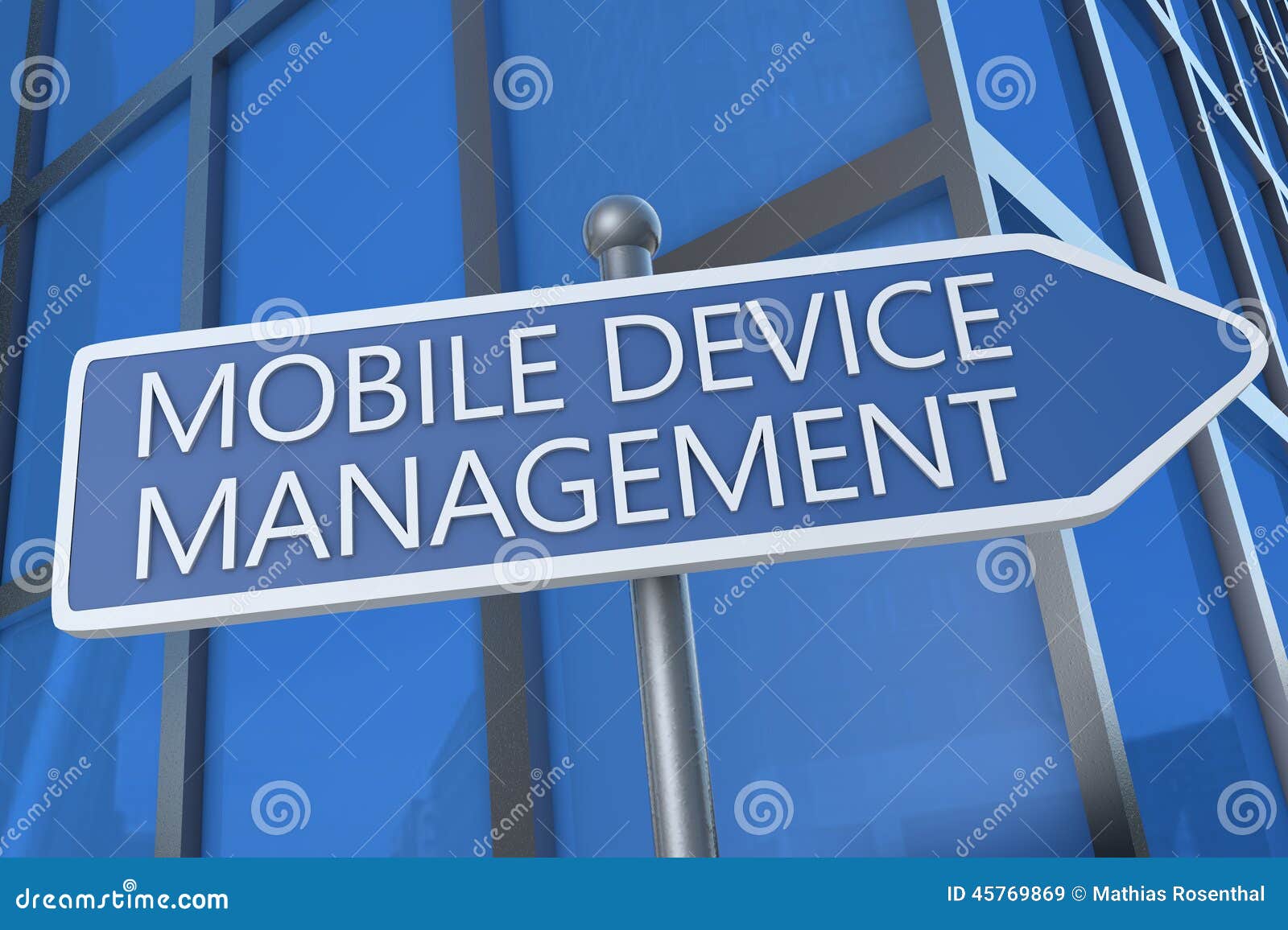 Mobile Device Management stock illustration. Illustration of ...