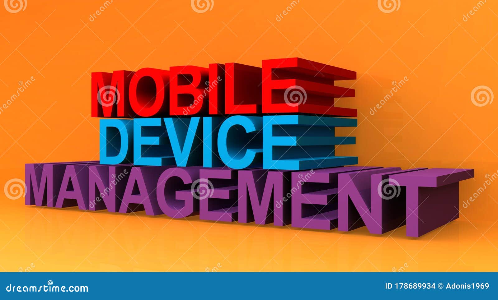 Mobile device management stock illustration. Illustration of banner ...