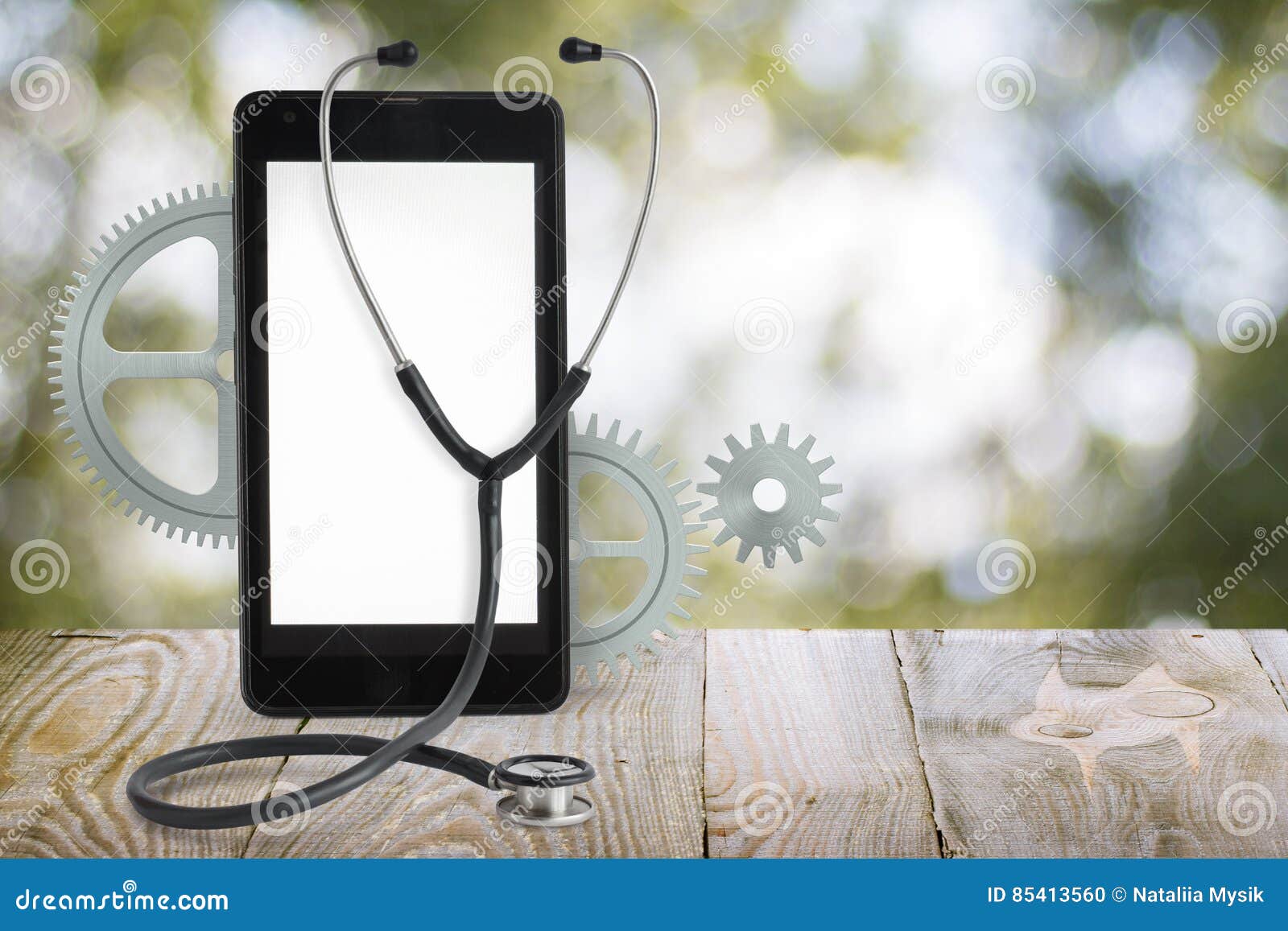 Mobile Device Repair Service Illustration. Stock Photo - Image of ...