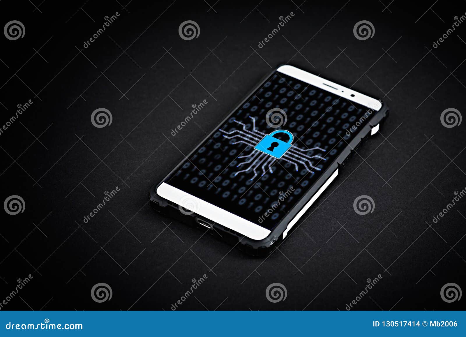 Mobile Device Security , Security Lock on Cellphone Stock Photo - Image ...