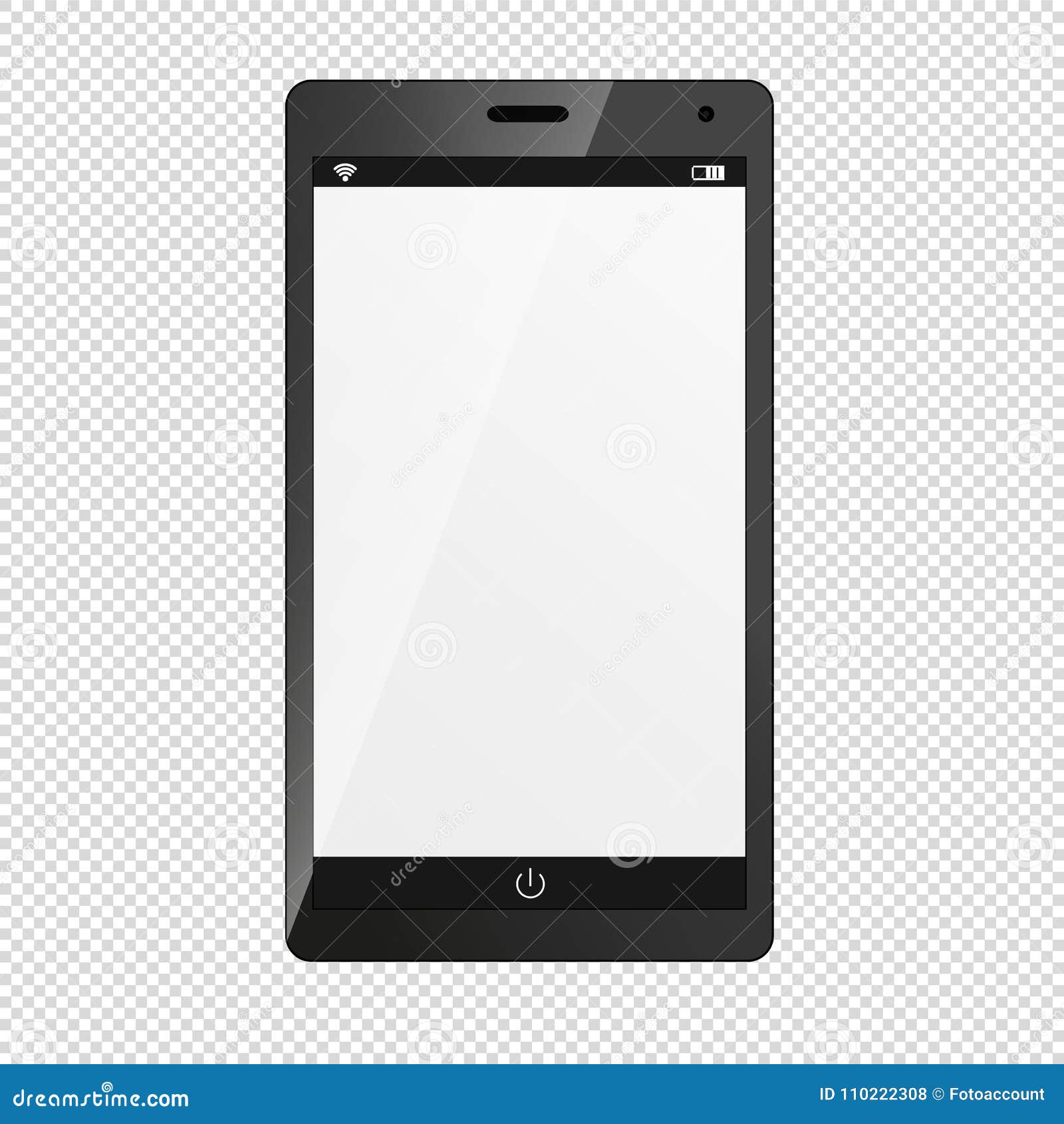 Mobile Device Smartphone - Isolated on Transparent Background Stock ...
