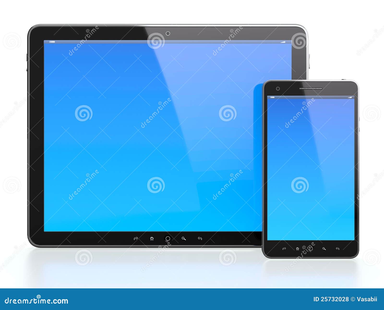 Mobile devices stock illustration. Illustration of crystal - 25732028