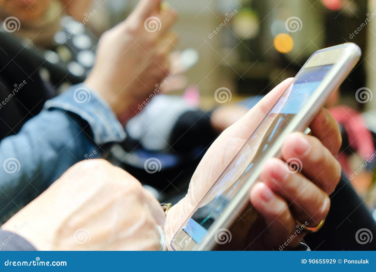 Mobile devices stock image. Image of ethnicity, communication - 90655929