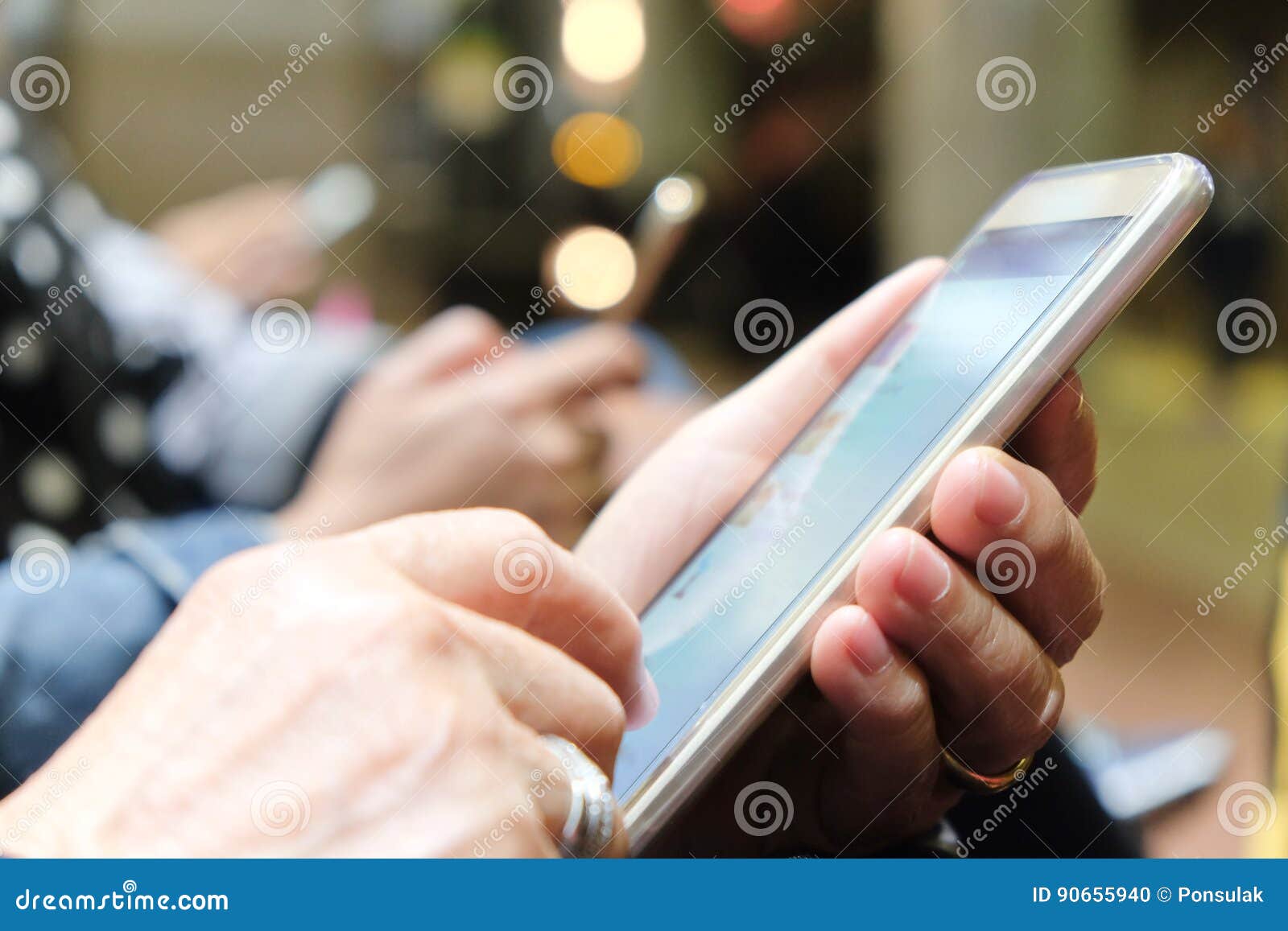 Mobile devices stock photo. Image of human, holding, cellphone - 90655940