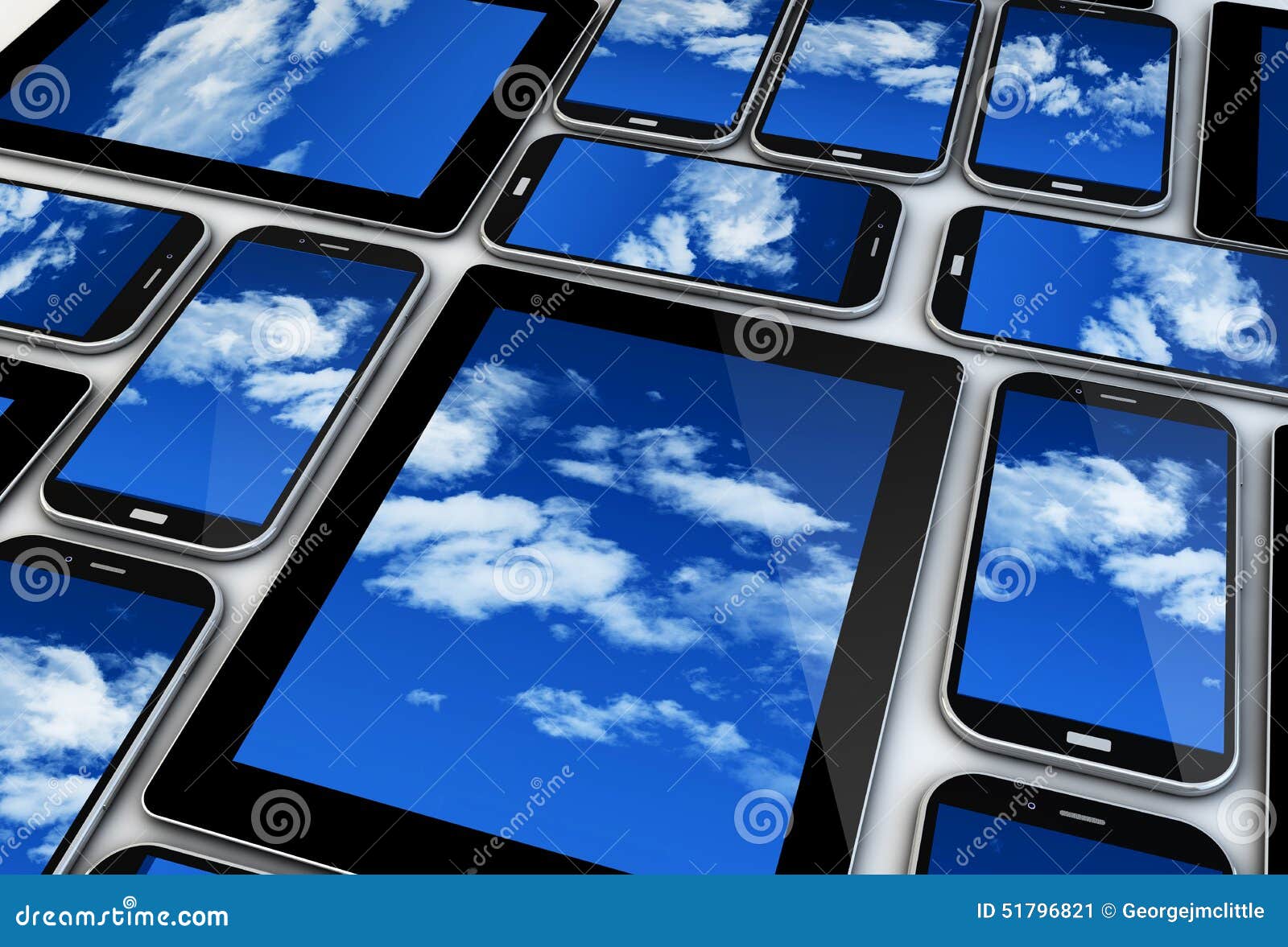 Mobile devices stock illustration. Illustration of collection - 51796821