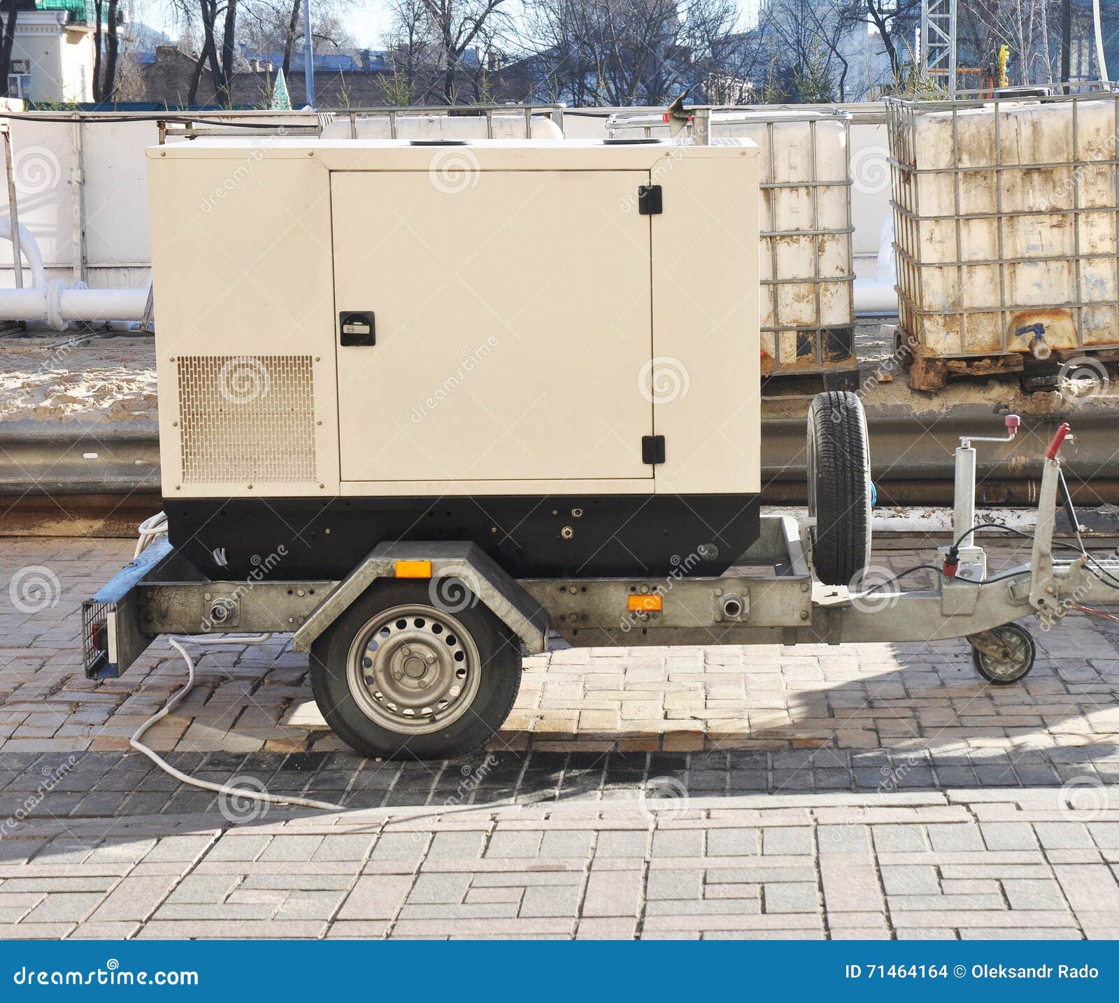 Big Backup Diesel Generator For Commercial Use. Stock Photography ...