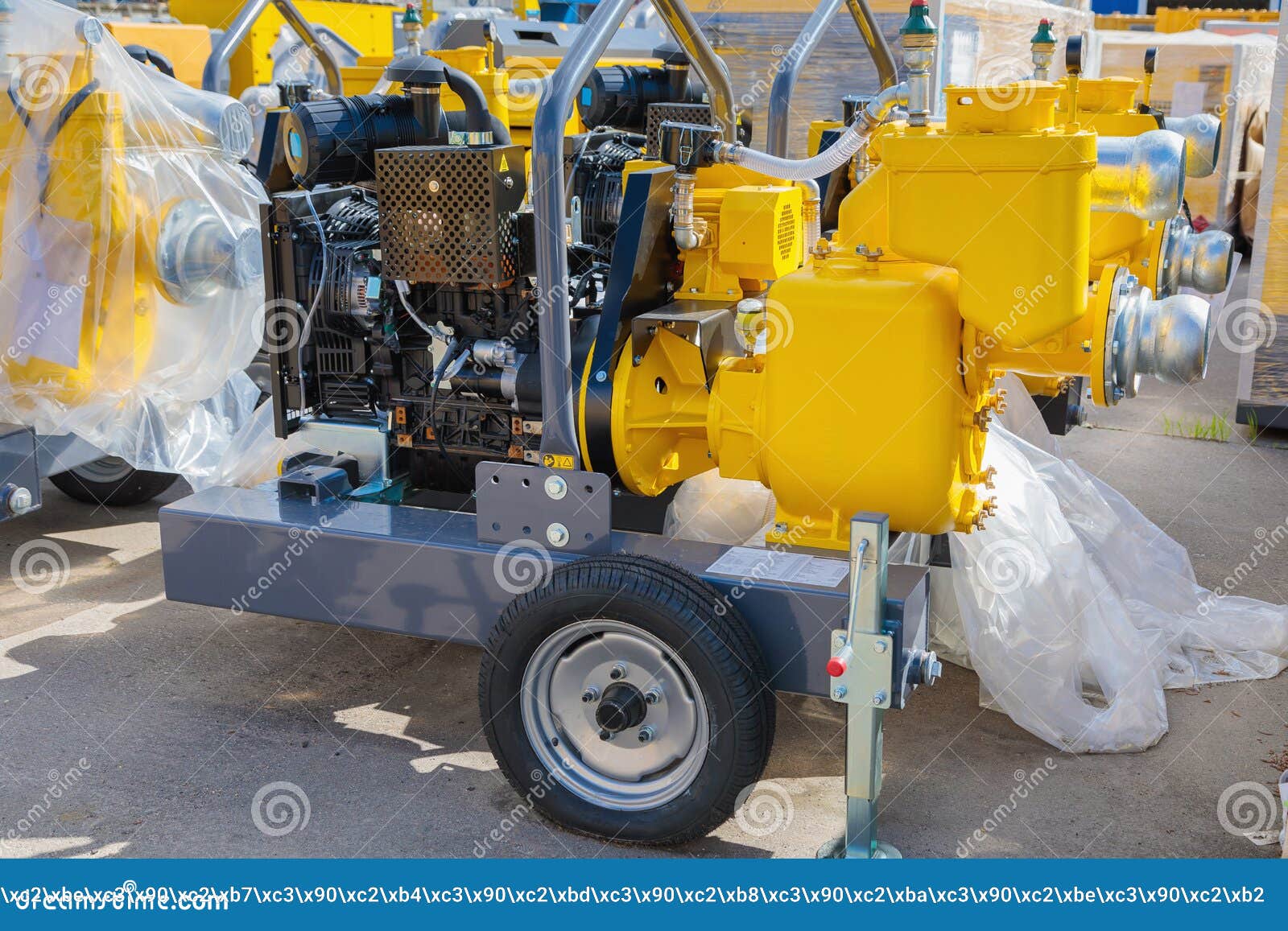Mobile Diesel Compressor on Wheels for Supplying Pneumatic Air To ...