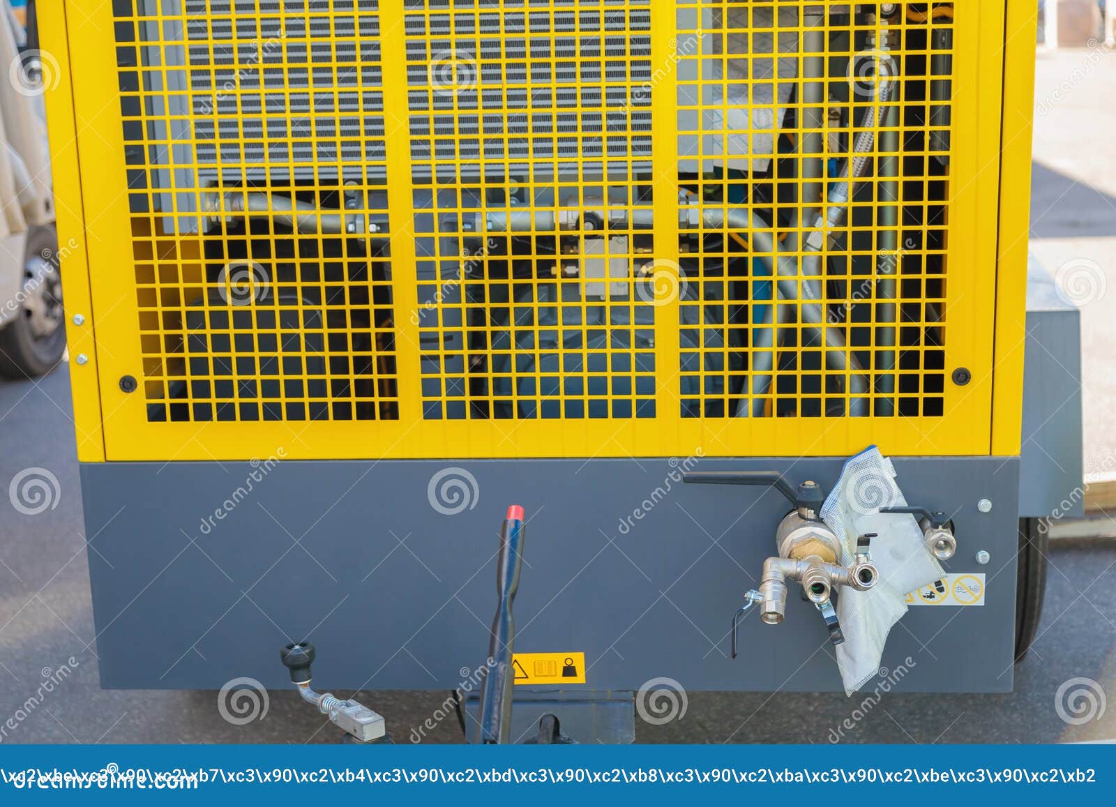 Mobile Diesel Compressor on Wheels for Supplying Pneumatic Air To ...