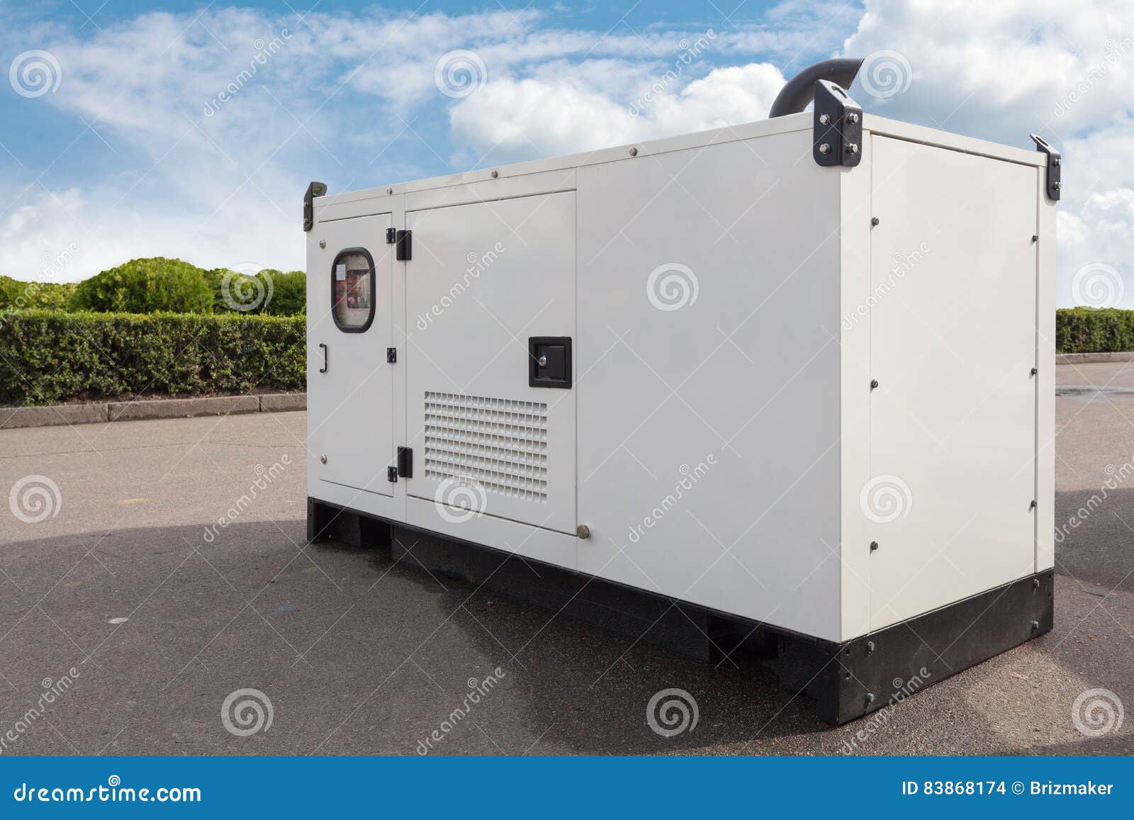 Mobile Diesel Generator for Emergency Electric Power. Stock Photo ...