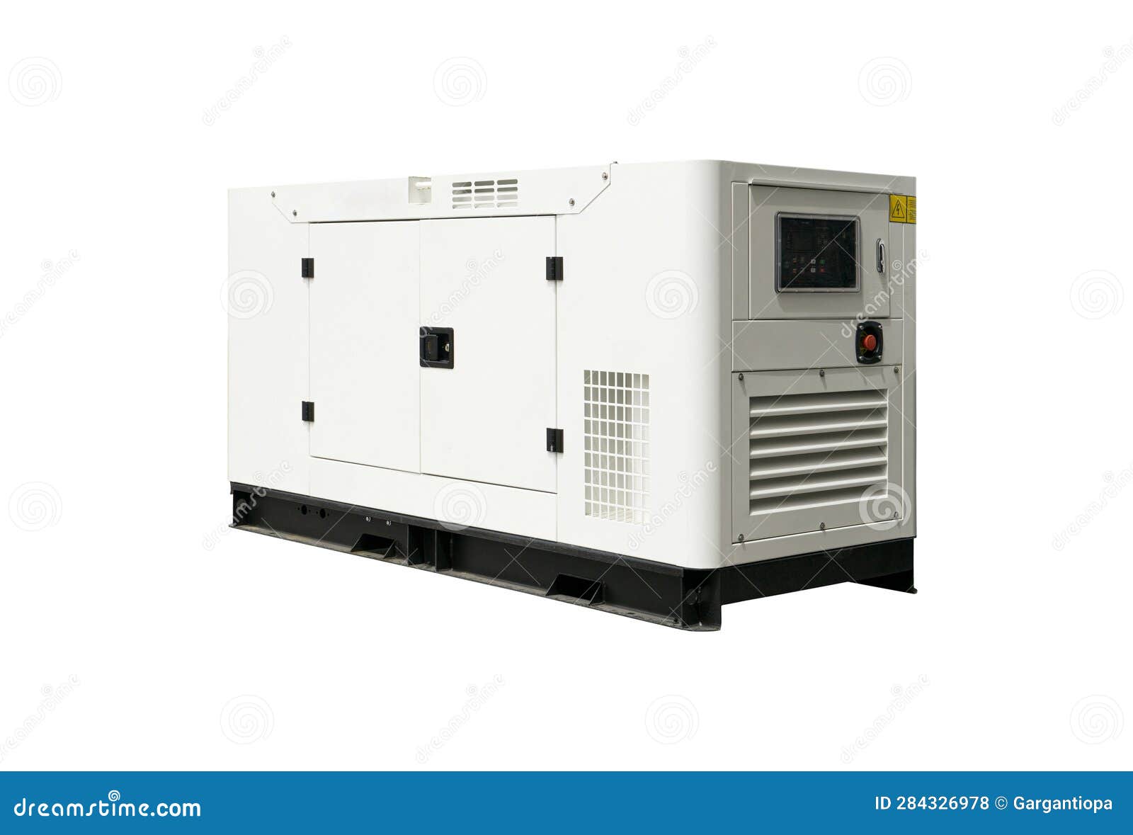 White Colour Mobile Diesel Generator for Emergency Electric Power Stock ...