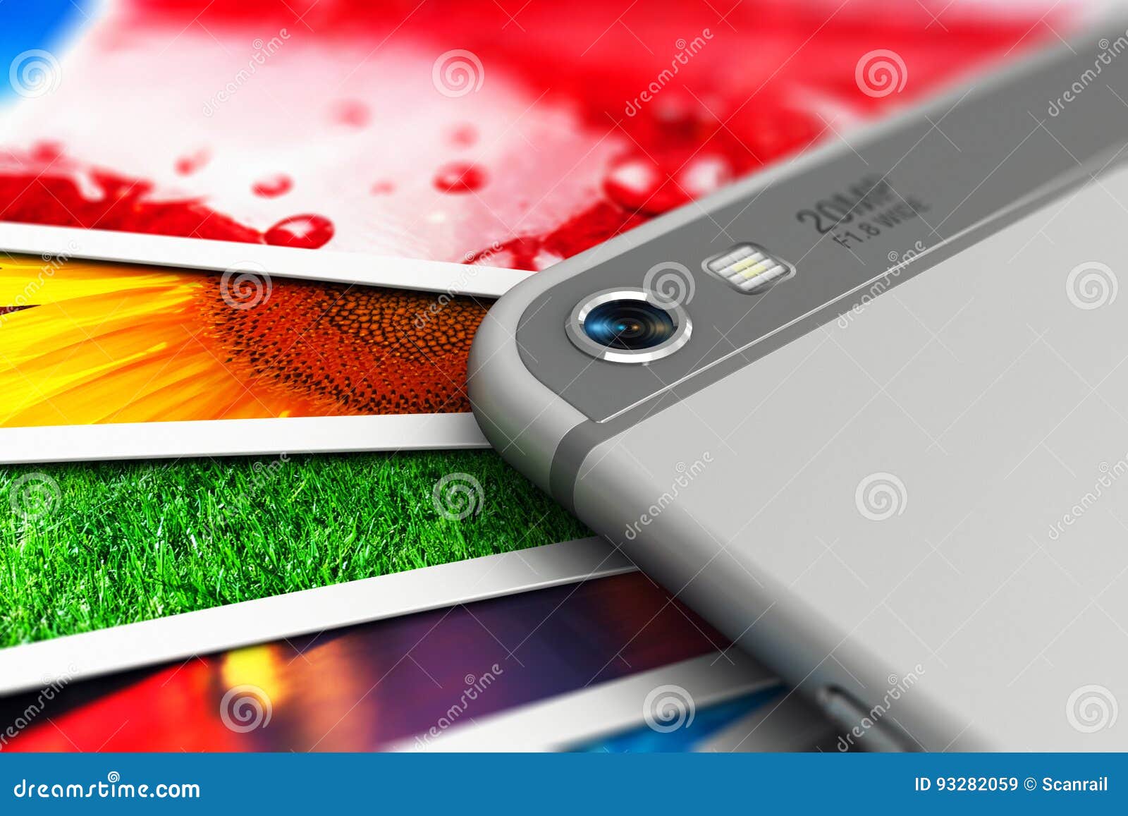 Mobile Digital Photography Concept Stock Illustration - Illustration of ...