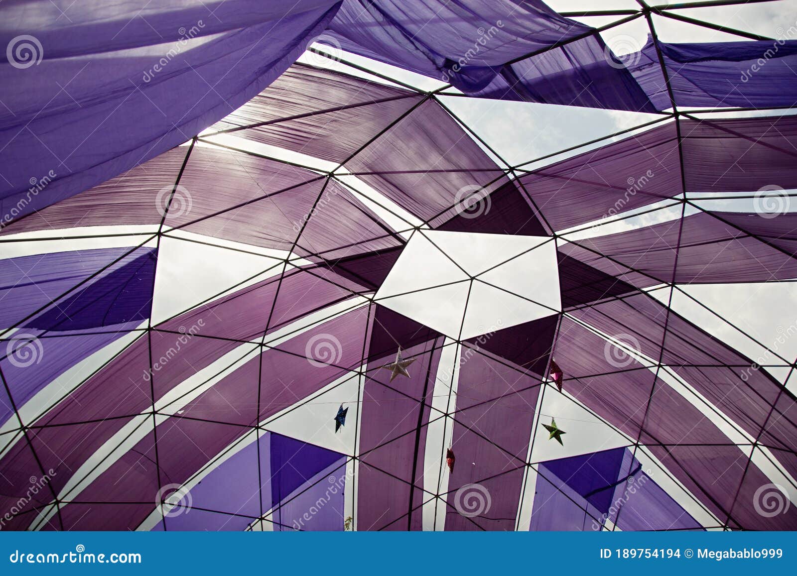 A Geodesic Dome Tents. a Hemispherical Thin-shell Structure Lattice ...