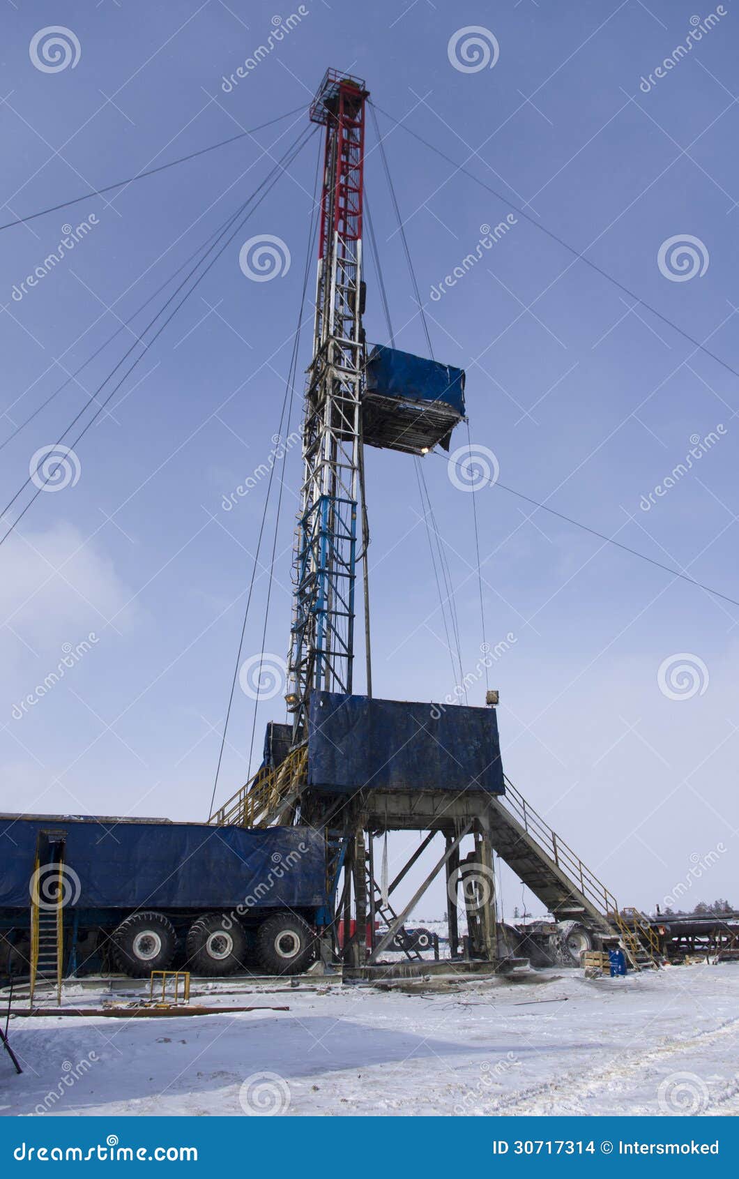 Mobile drilling stock photo. Image of engineering, industry - 30717314