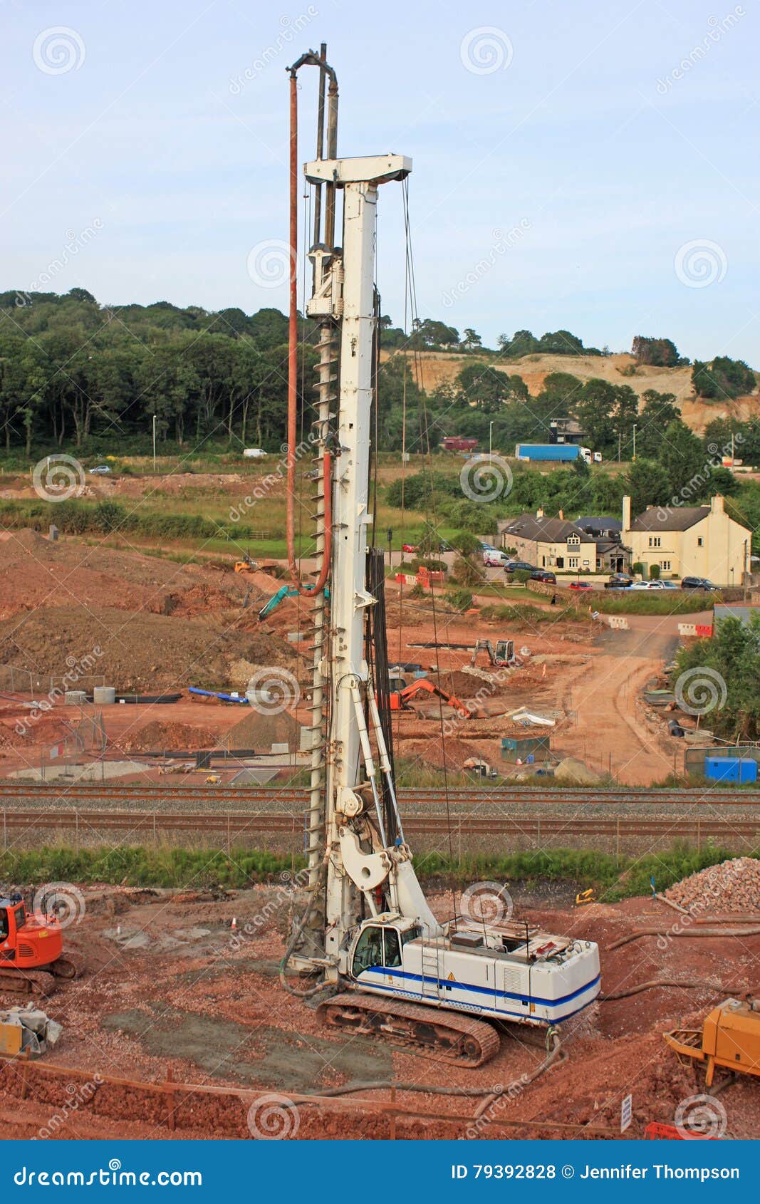Mobile drilling rig stock photo. Image of digger, bucket - 79392828
