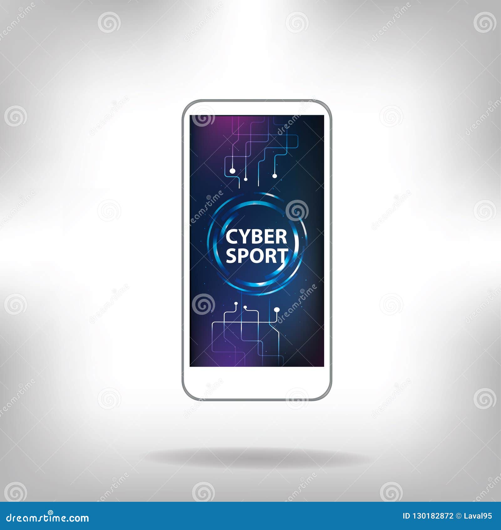 Mobile E-sports. Vector, Smartphone Stock Vector - Illustration of ...