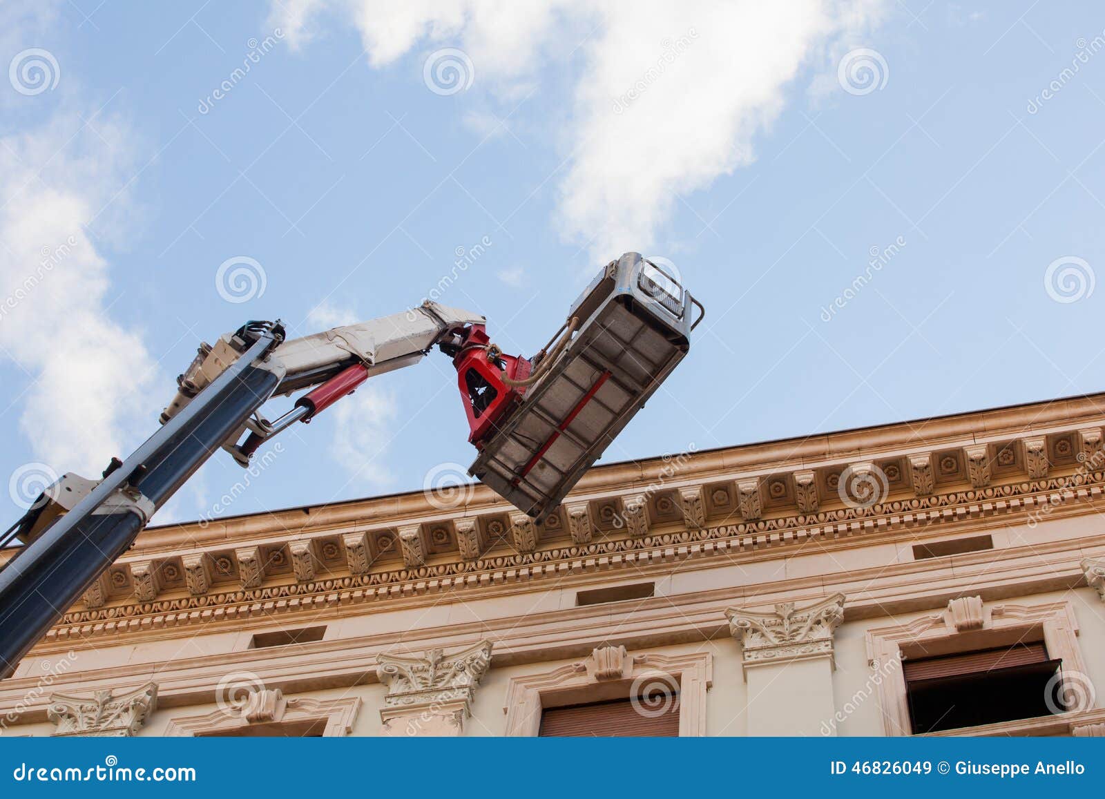 Mobile Elevating Work Platform Machine Stock Image - Image of elevator ...