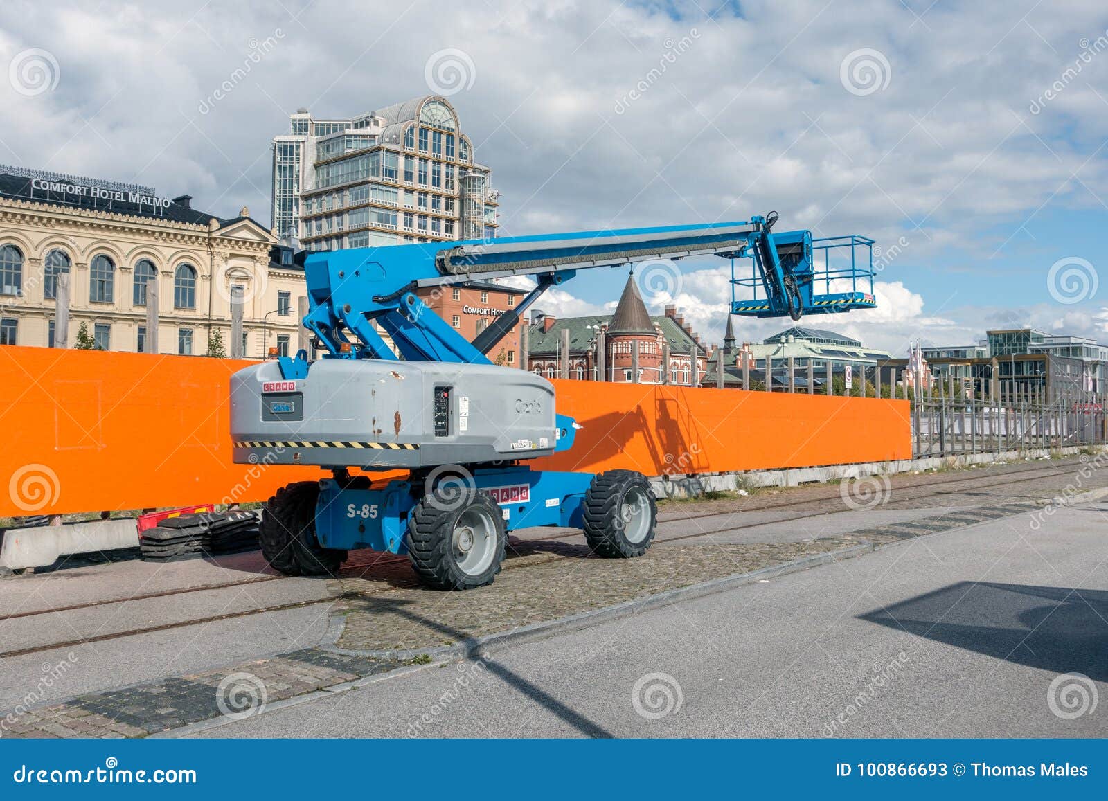 Mobile Elevating Work Platform Editorial Stock Photo - Image of ...